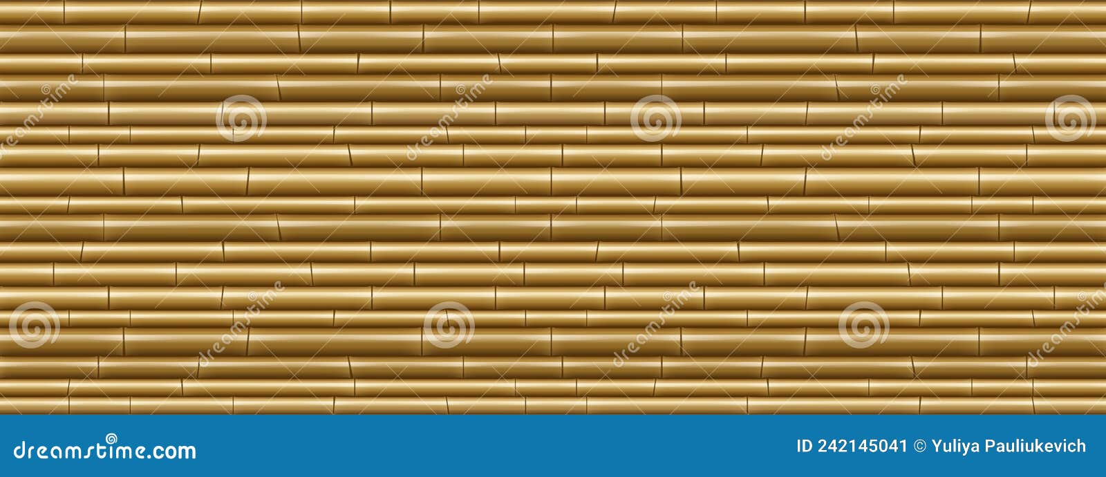 Brown Bamboo Wall Texture Seamless Pattern Stock Vector - Illustration ...