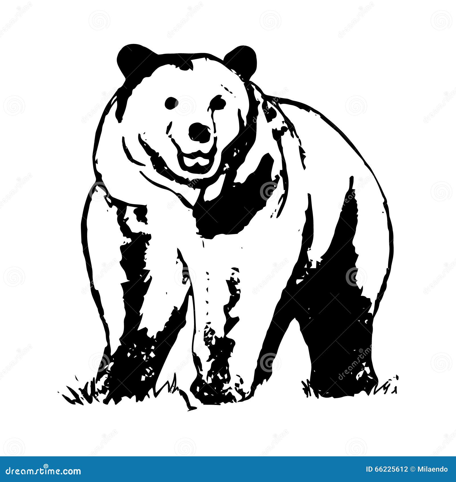 Brown Bear 0 (pattern Abstraction) Stock Vector - Illustration of bear ...