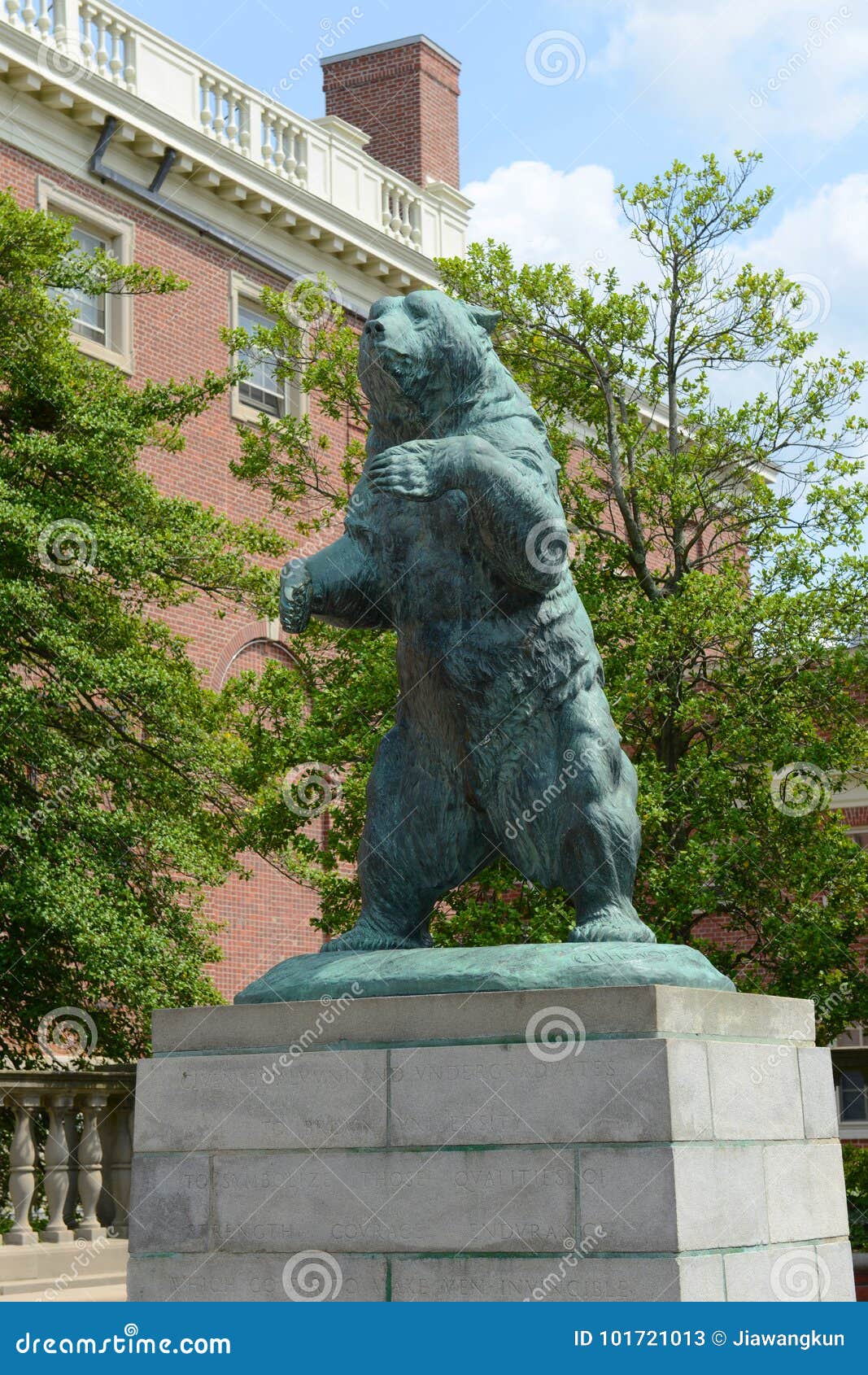 Brown Bear Statue, Brown University, Providence, USA Stock Image ...