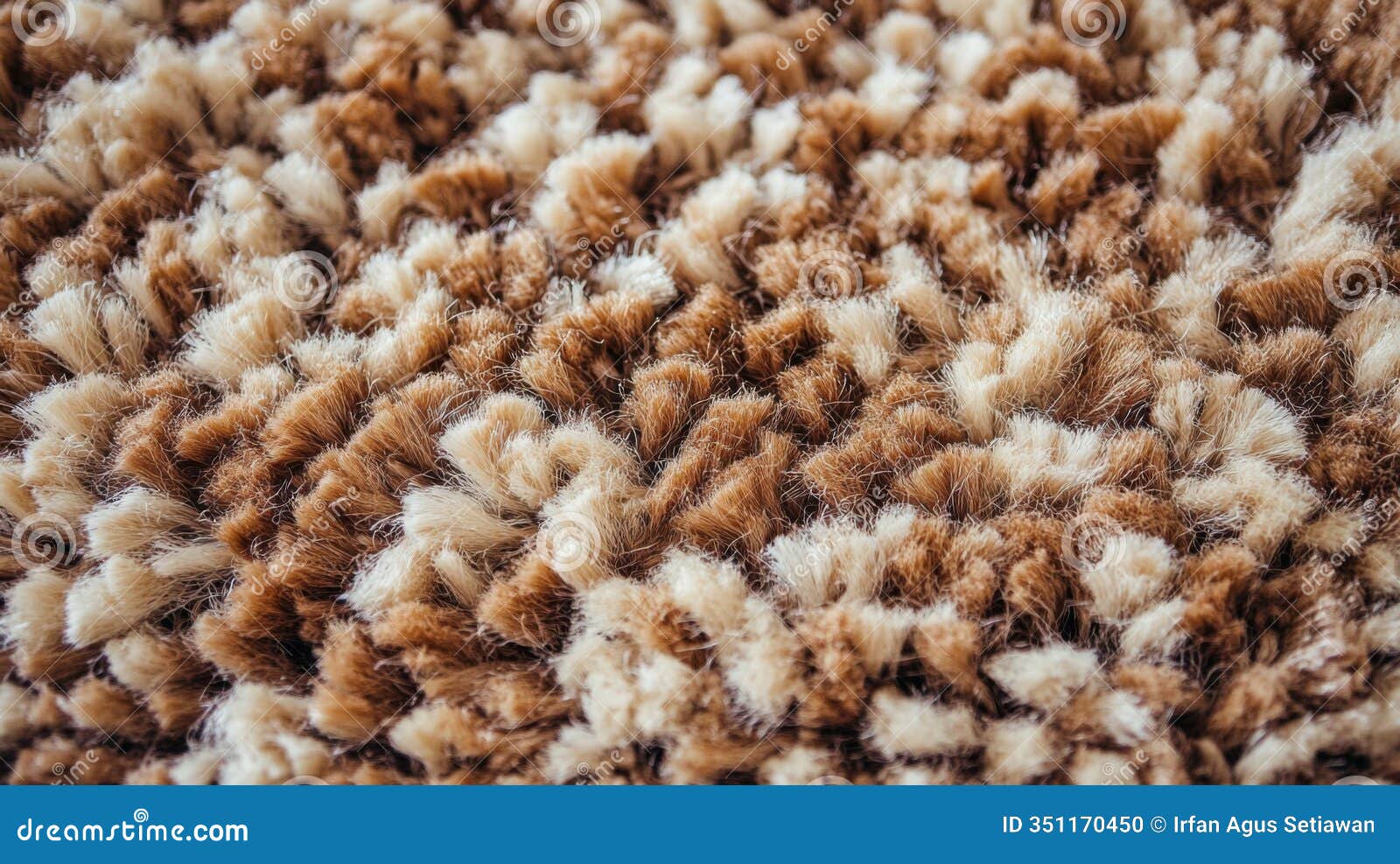 Brown and Beige Shaggy Carpet Texture Close Up Stock Illustration ...