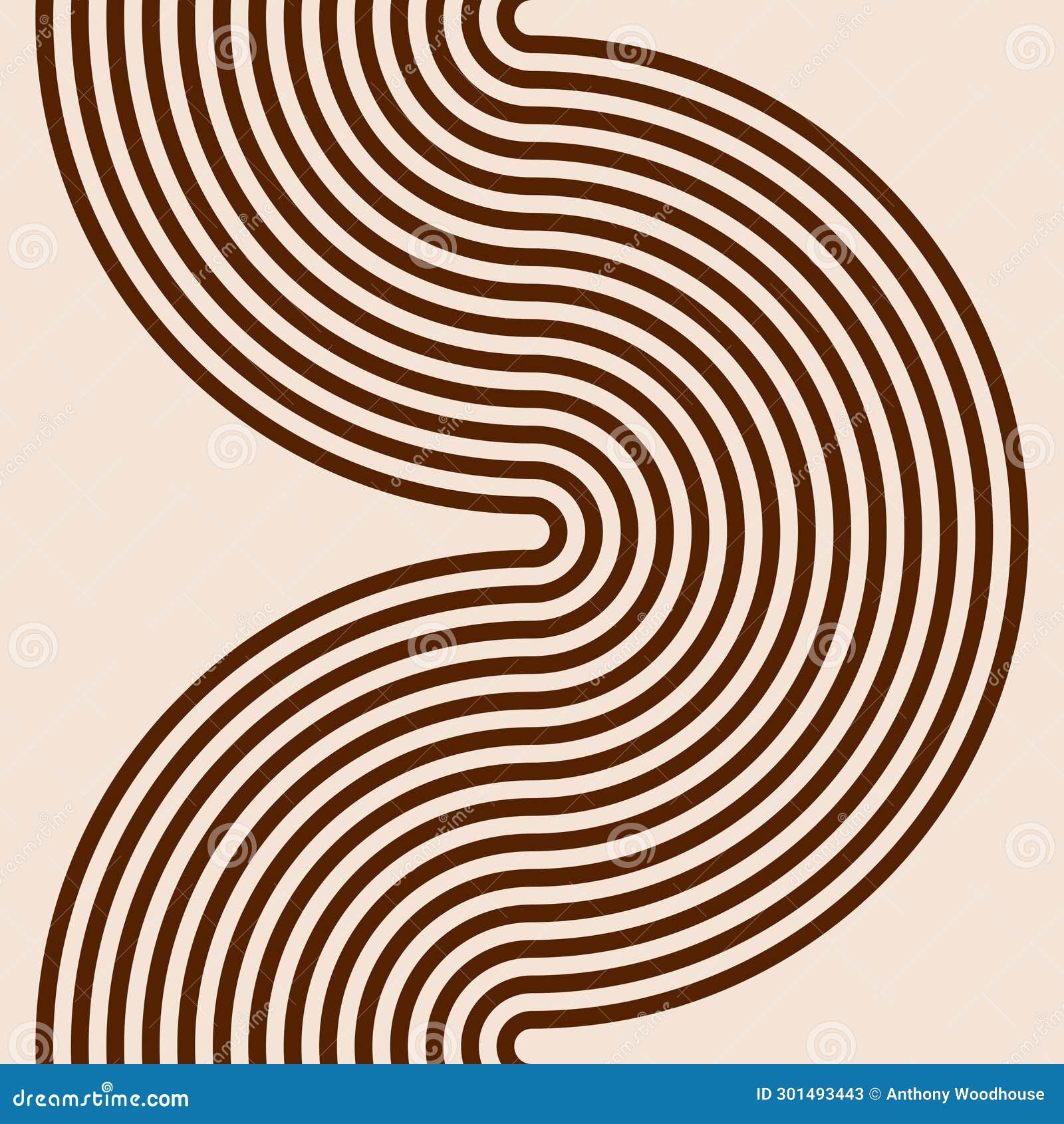 Brown and Beige Vector Graphic of Equi Spaced Concentric Semi Circles ...