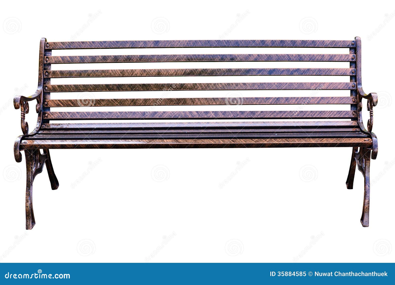 Brown Bench For Smoking Area At Hotel Balcony Royalty-Free Stock Image ...