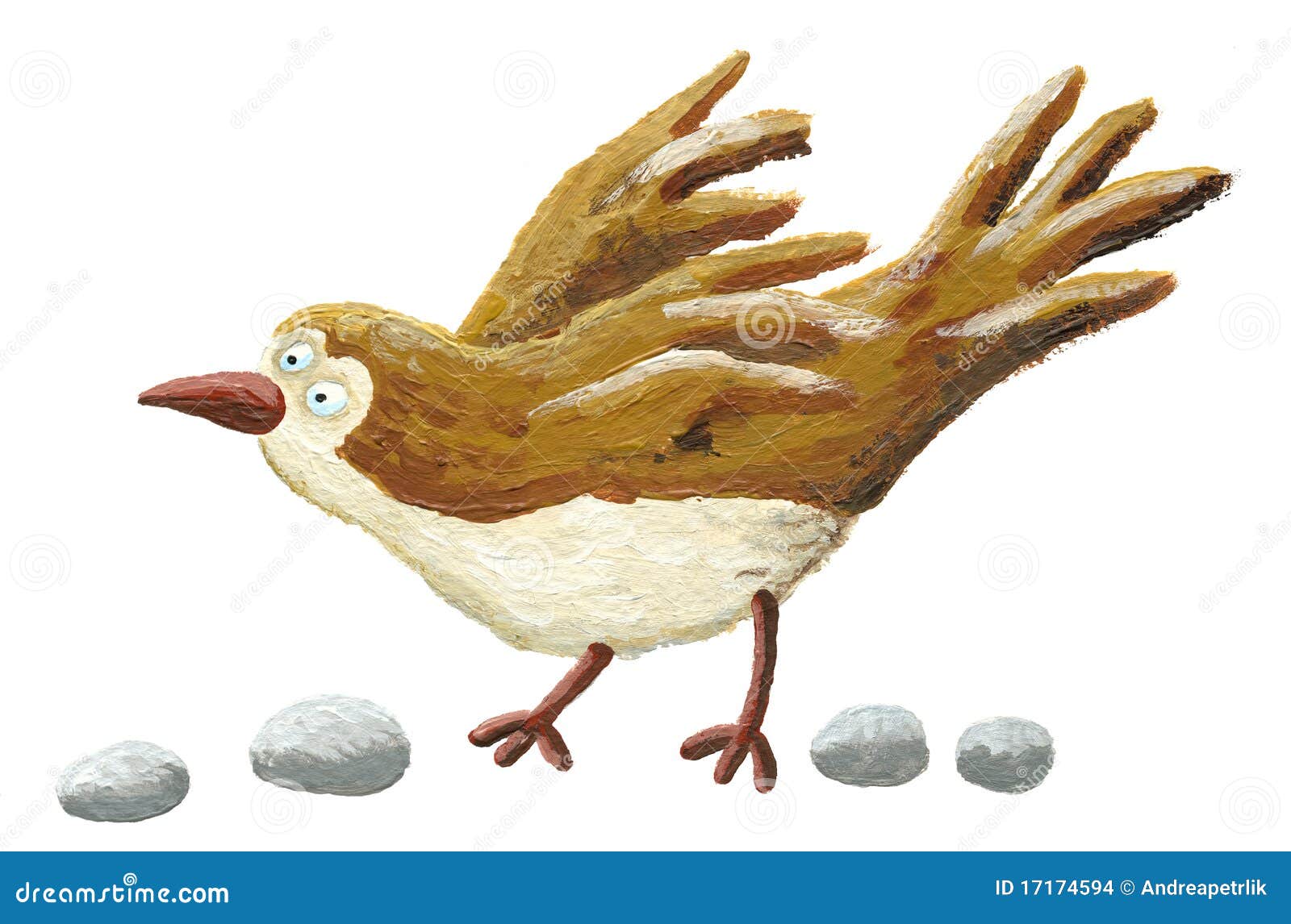 Brown bird stock illustration. Illustration of natural - 17174594