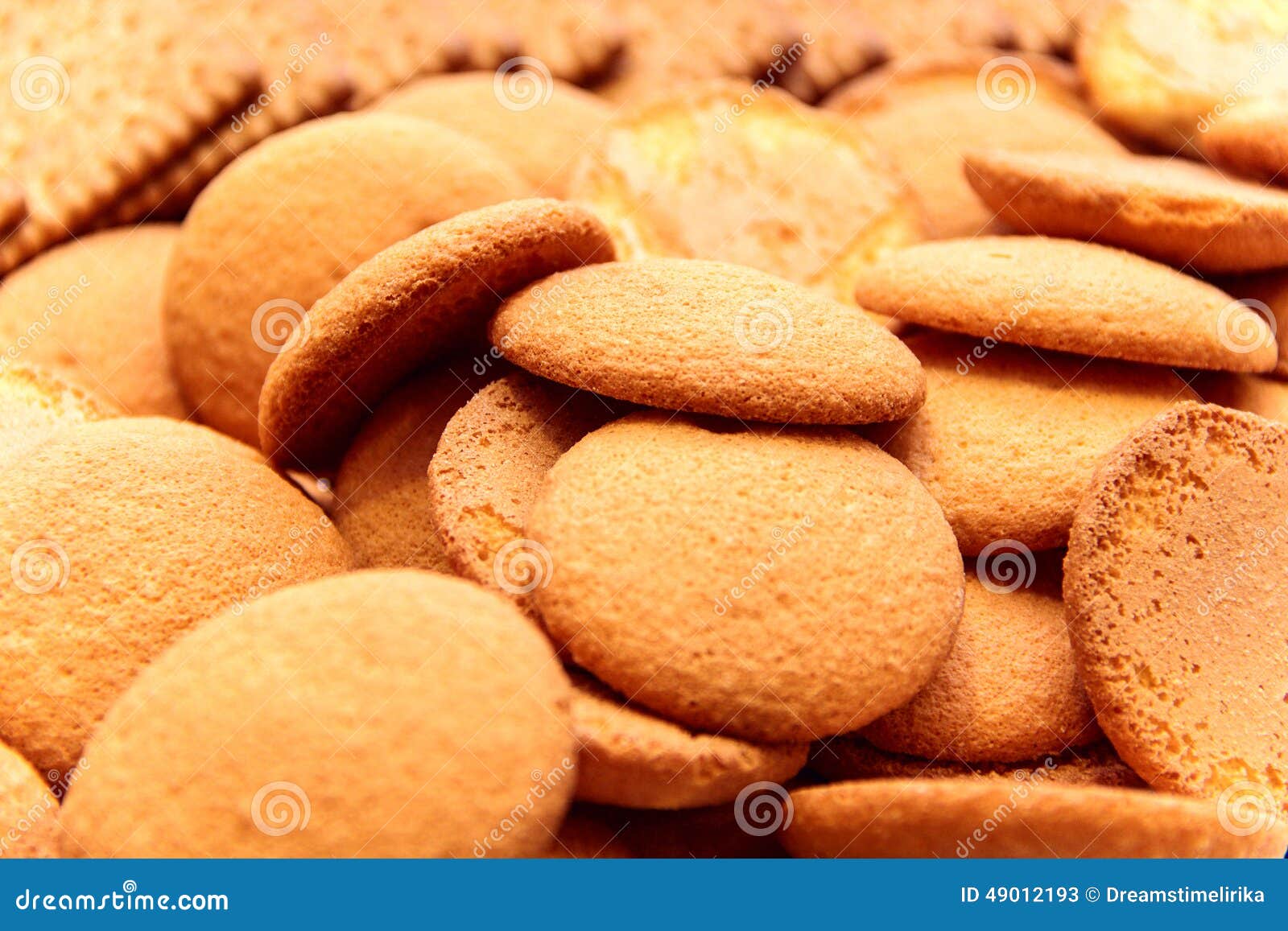 Brown biscuits stock image. Image of lunch, artificial - 49012193