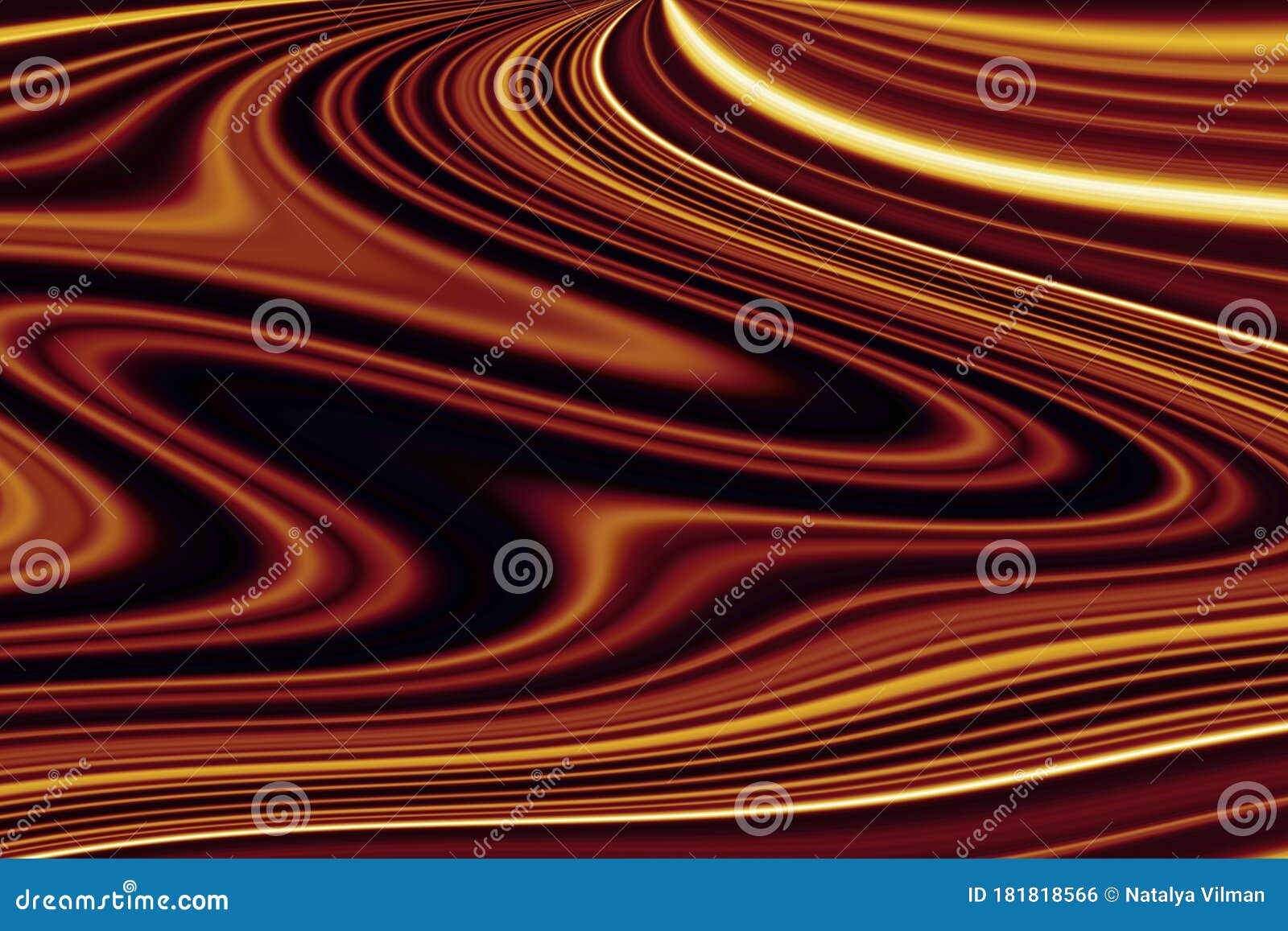 3d Shiny Waves. Animation. Wavy Dark Paths Move Parallel To Each Other ...