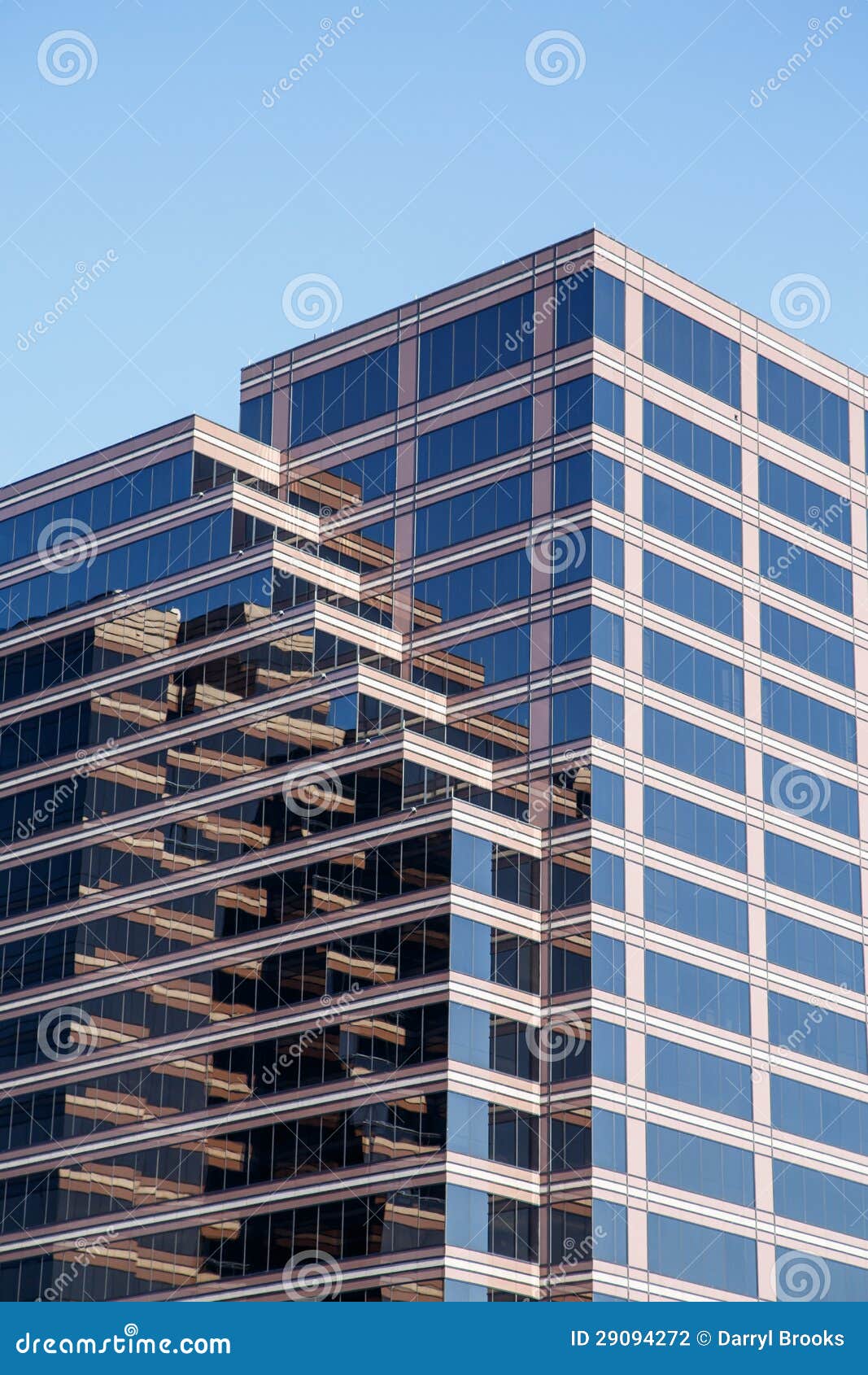 Brown Black and White Striped Glass Office Building Stock Photo - Image ...