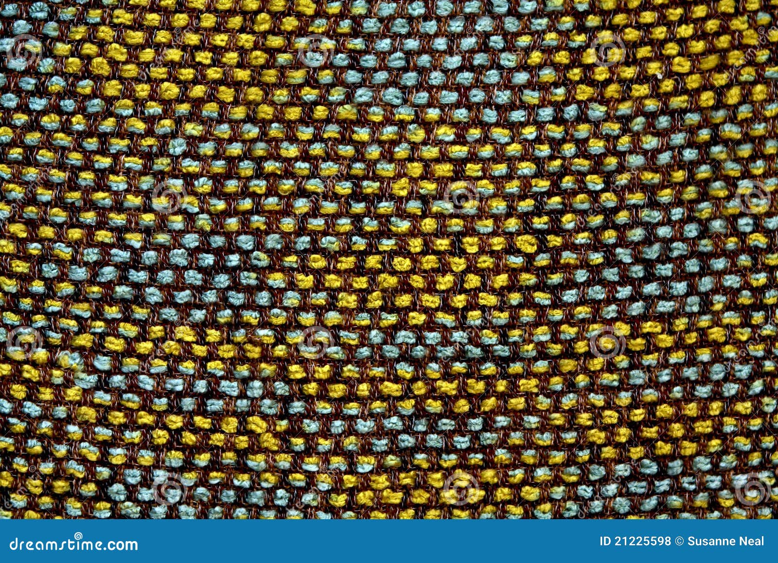 Brown, Blue, Yellow Woven Blanket Stock Photo - Image of golden ...