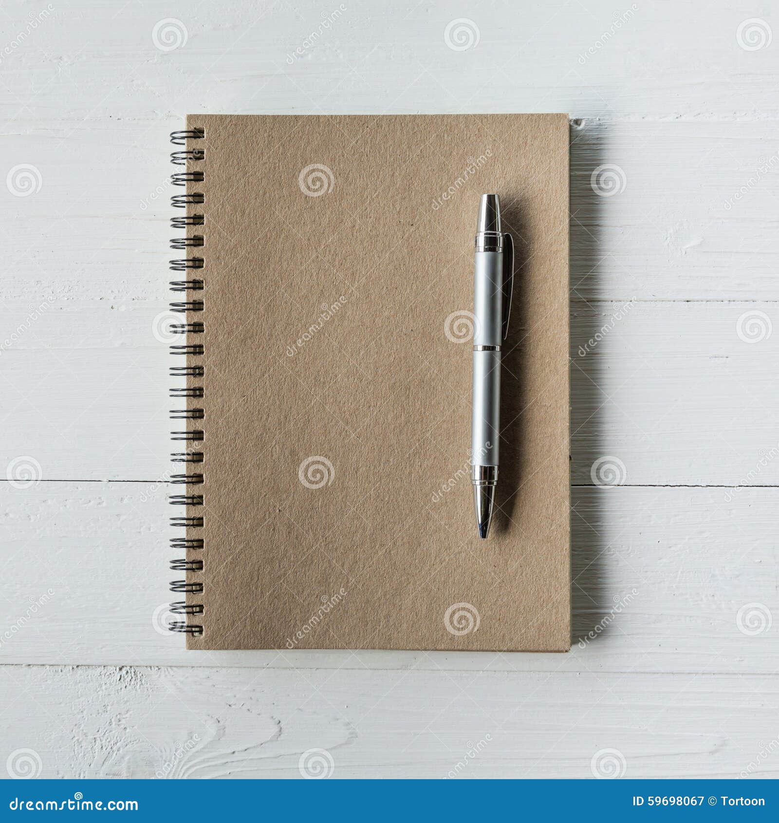 Brown Book and Pen on Wood Table Stock Image - Image of texture ...