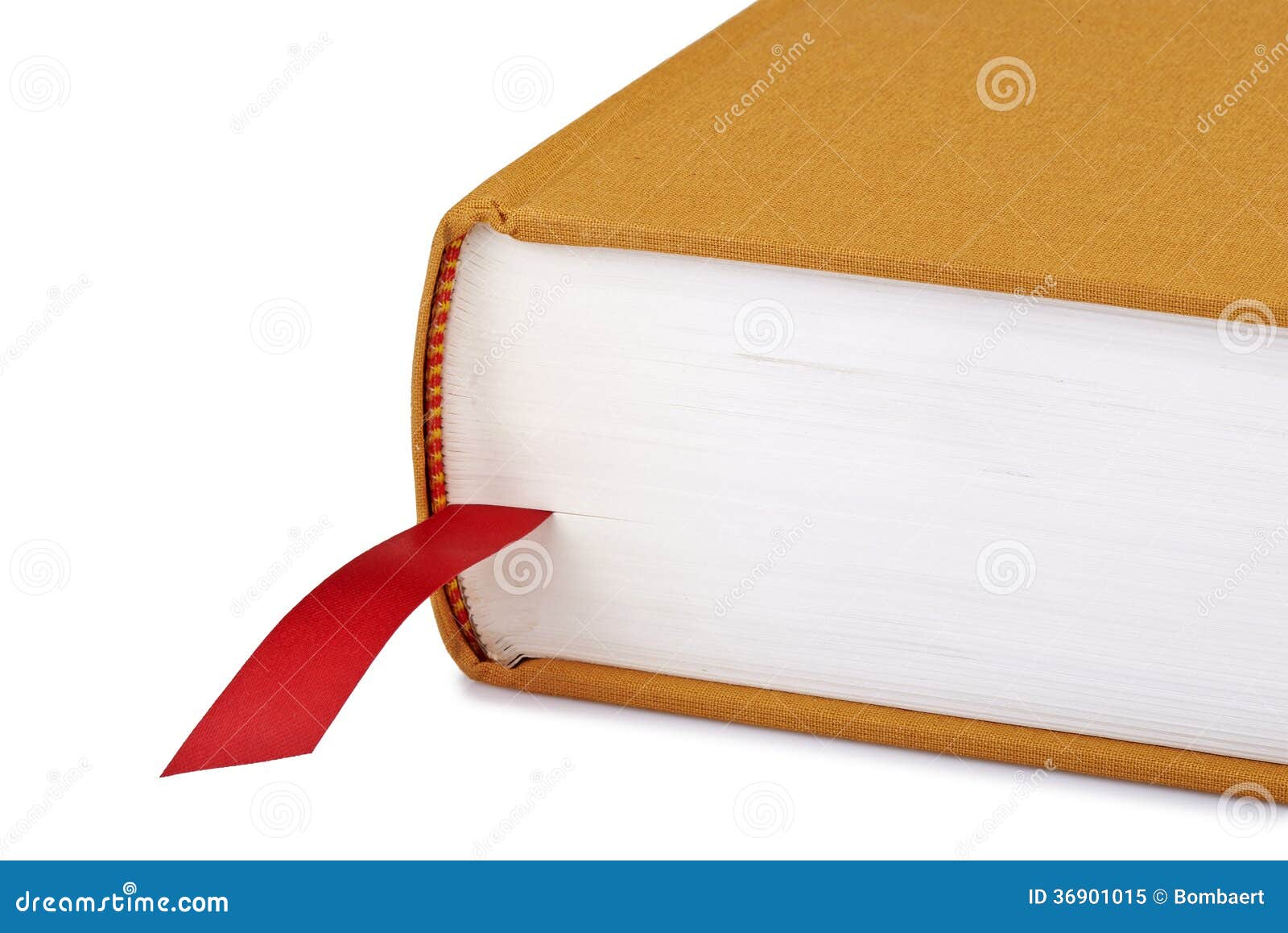 Brown Book with a Red Bookmark Stock Image - Image of paper, education ...
