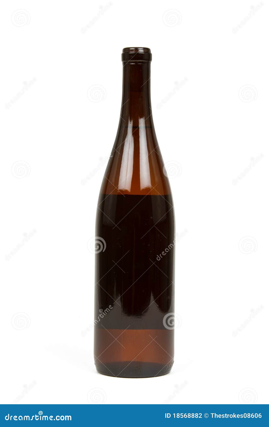 Brown Bottle of Alcohol stock photo. Image of color, full - 18568882