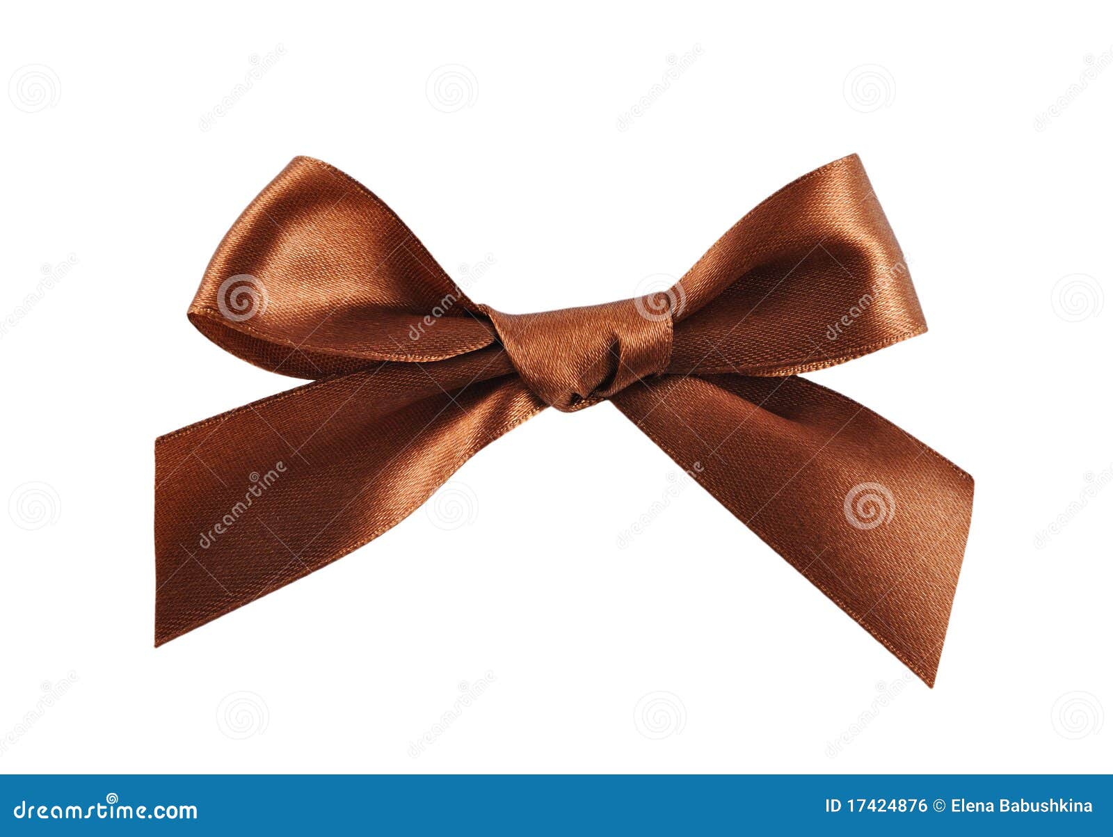 Brown bow stock photo. Image of gift, celebration, isolated - 17424876