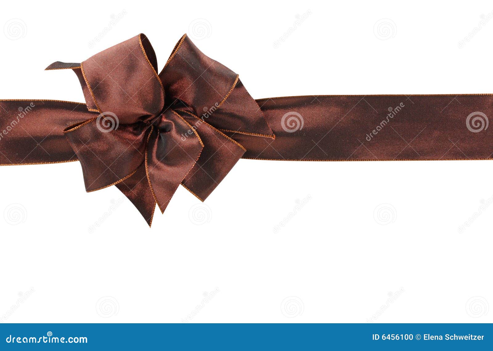 Brown bow stock photo. Image of gift, knot, space, christmas - 6456100