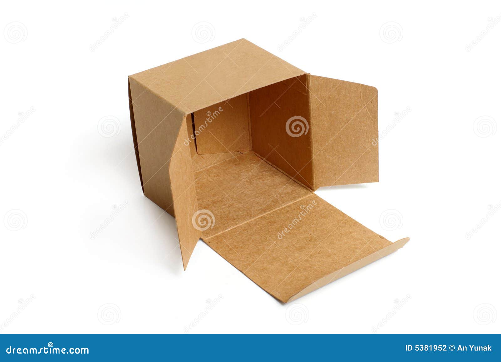 Brown box stock photo. Image of isolated, descriptive - 5381952