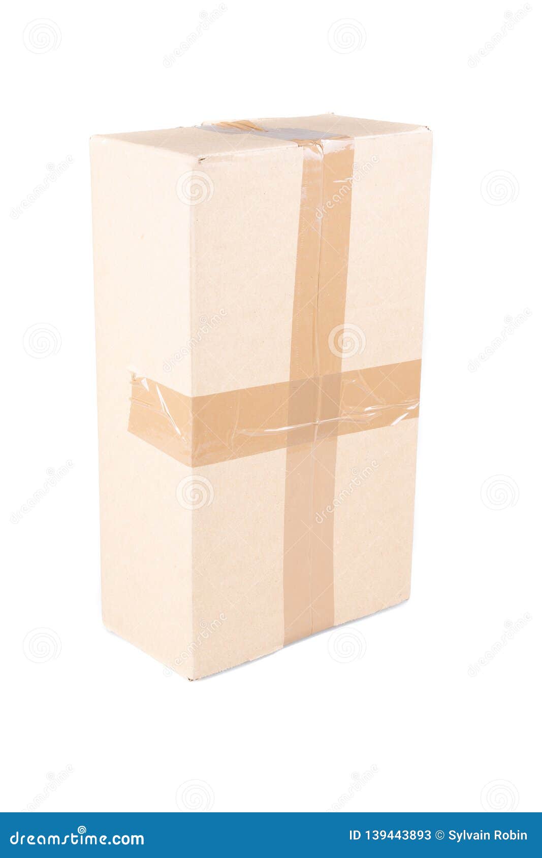 Brown Box Cardboard Closed Packaging Parcel Stock Image - Image of ...
