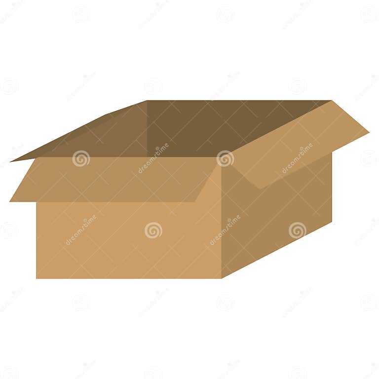 Brown box icon stock illustration. Illustration of distribution - 73983633