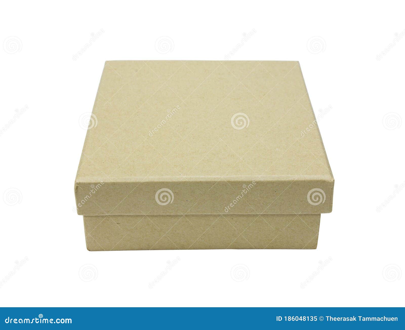 Brown Box Isolated White Background Stock Image - Image of mail, pack ...