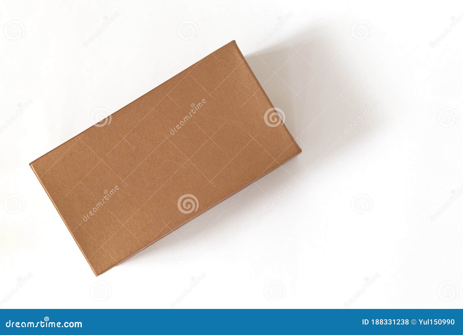 Brown Box Isolated on the White Background. Stock Photo - Image of ...