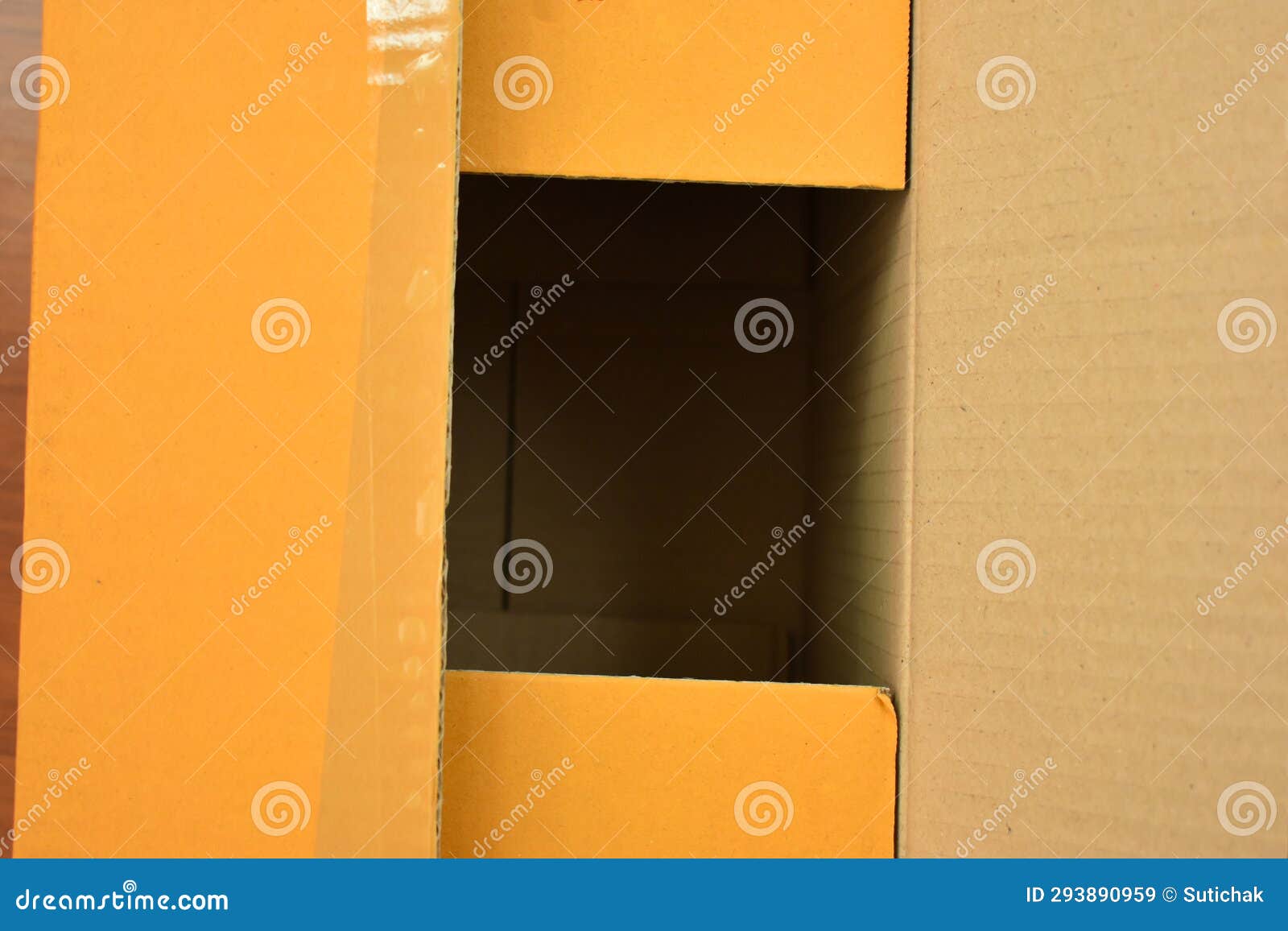 Brown Box Packaging for Design, Paper Industry Stock Image - Image of ...