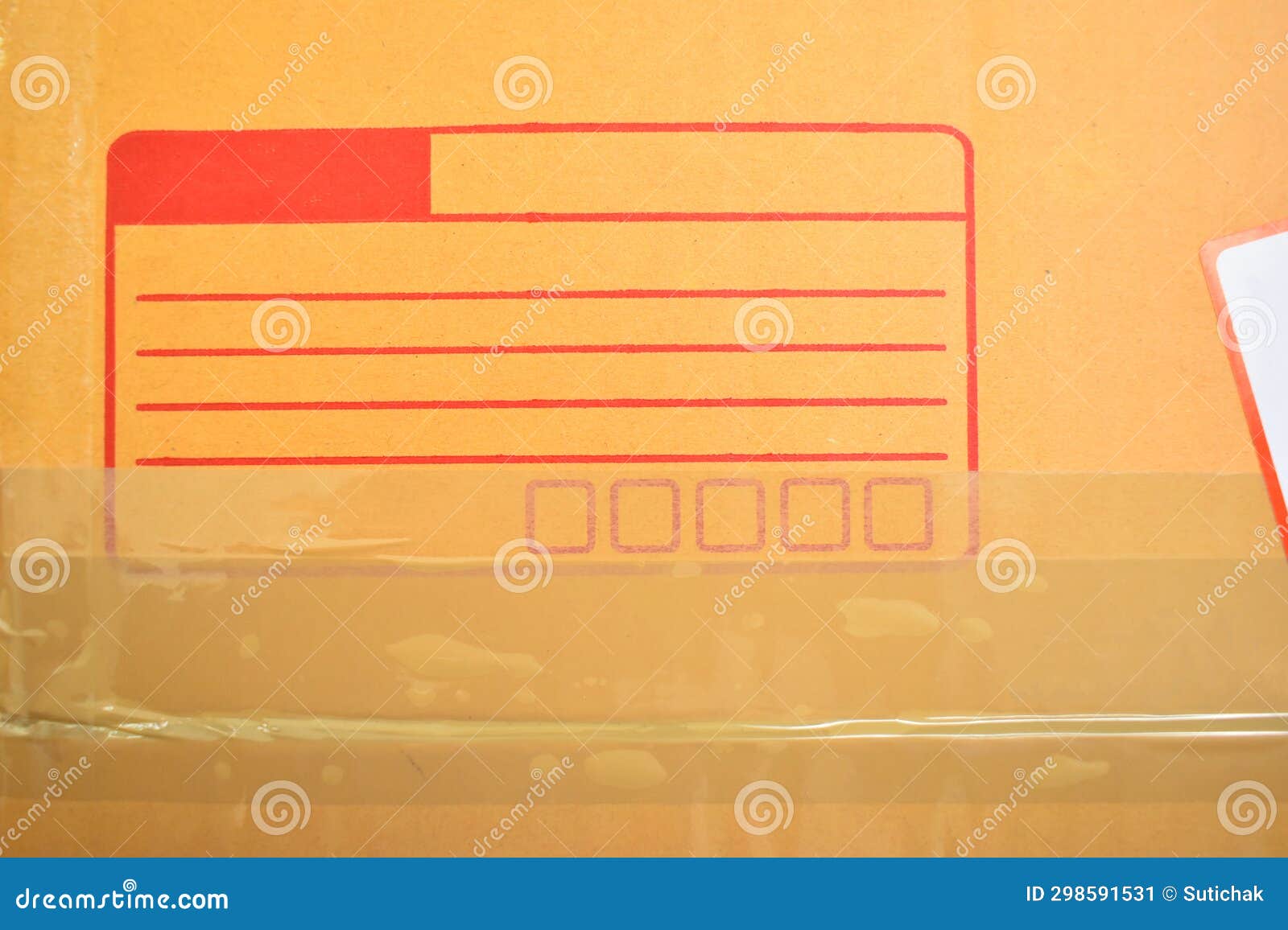 Brown Box Packaging for Shipping, Paper Texture Stock Image - Image of ...