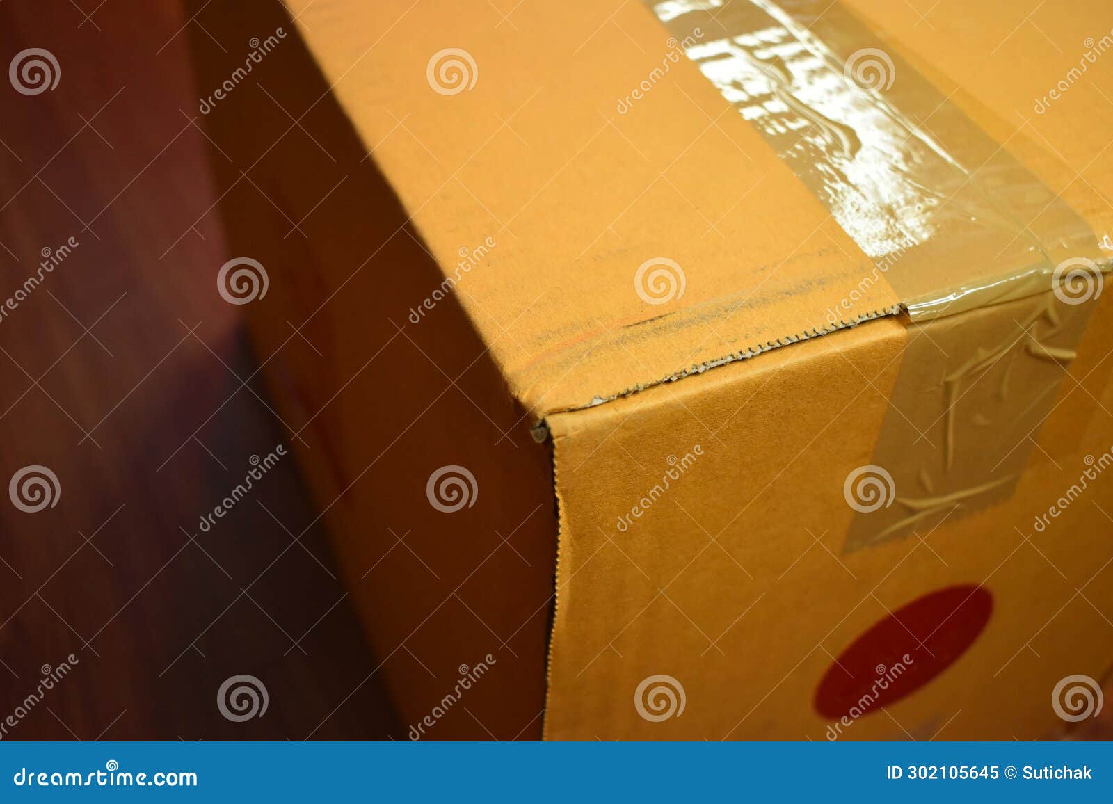 Brown Box Packaging for Shipping, Paper Texture Stock Image - Image of ...