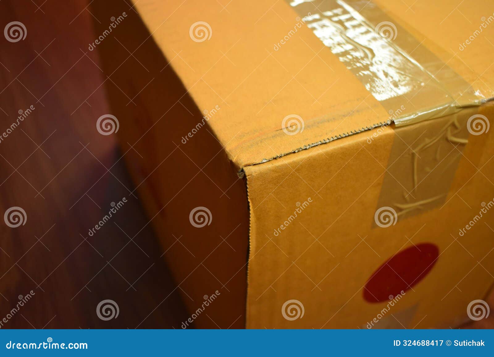 Brown Box Packaging for Shipping, Paper Texture Stock Image - Image of ...
