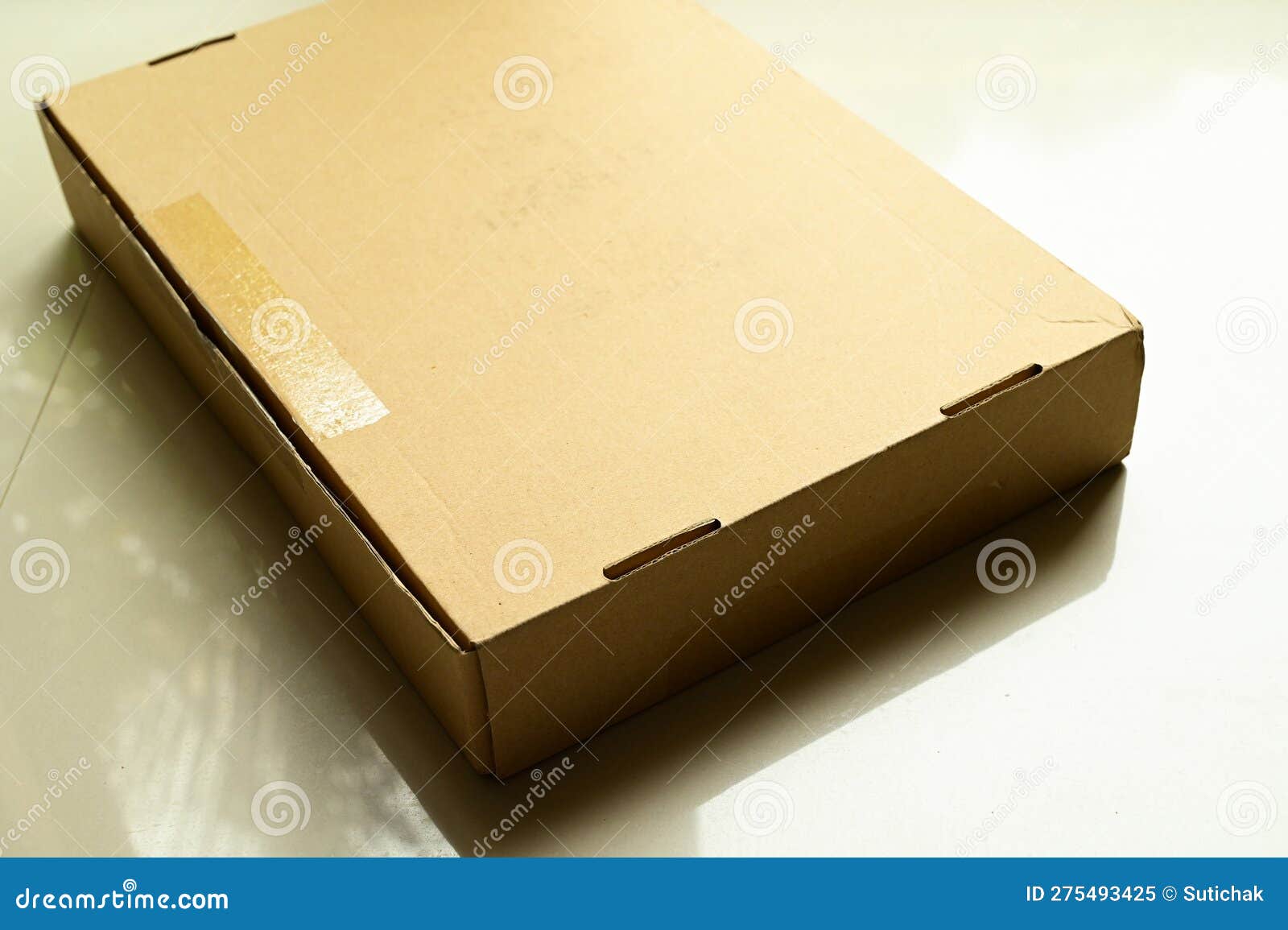Brown Box Packaging for Shipping, Paper Textured Stock Image - Image of ...