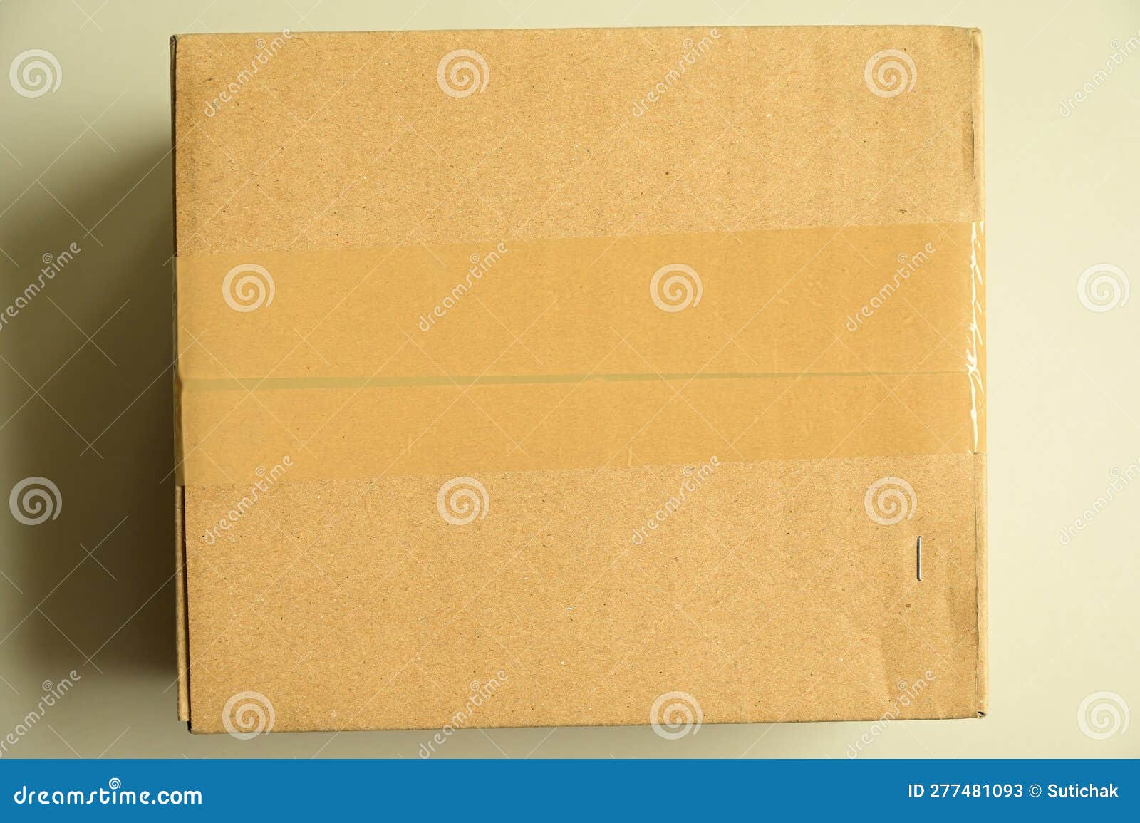 Brown Box Packaging for Shipping, Paper Textured Stock Image - Image of ...