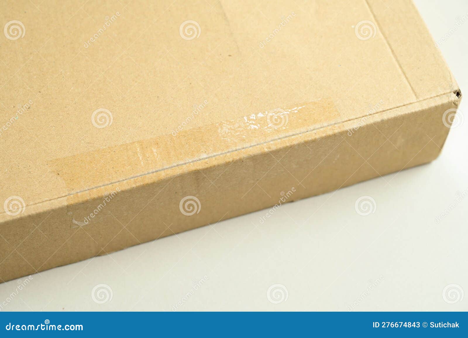 Brown Box Packaging for Shipping, Paper Textured Stock Image - Image of ...
