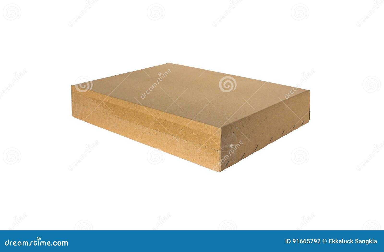 The Brown Box on White Background. Stock Photo - Image of fasteners ...
