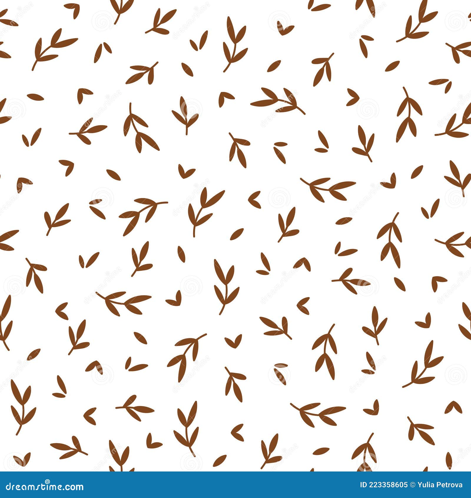 Brown Branches Seamless Background Stock Vector - Illustration of beige ...