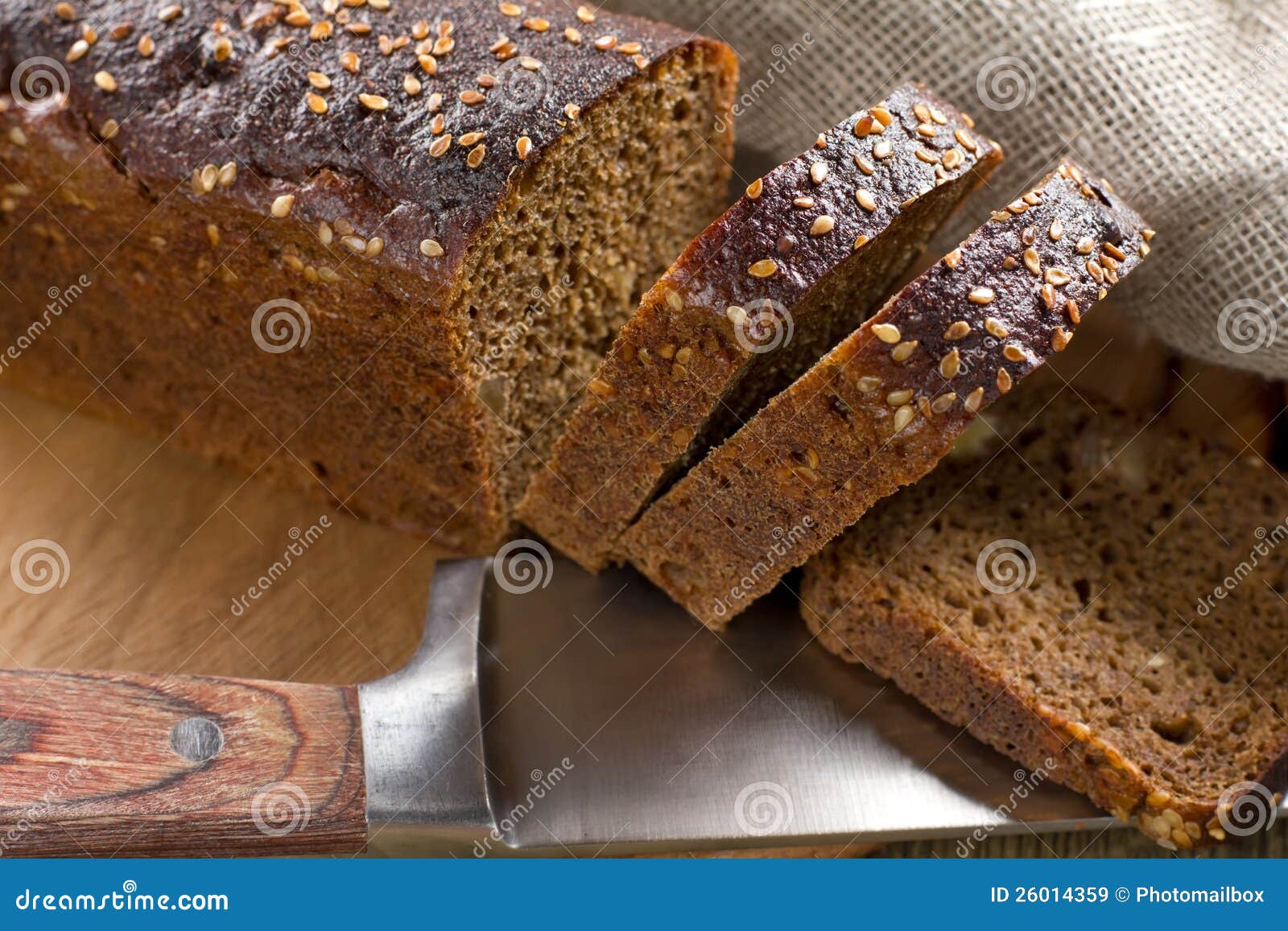 Brown bread stock image. Image of grains, agriculture - 26014359