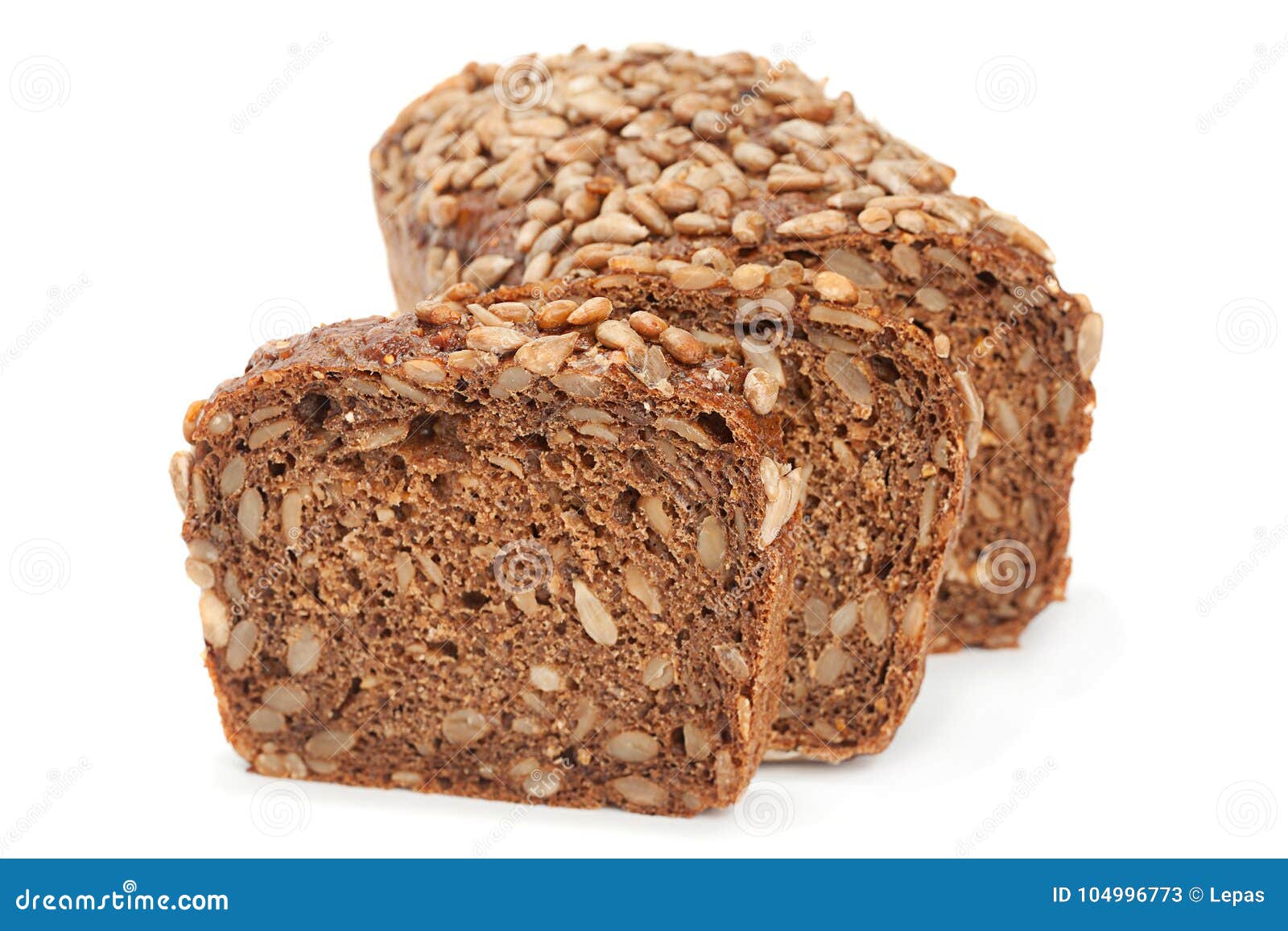 Brown Bread Bun with Sunflower Stock Image - Image of gourmet, snack ...