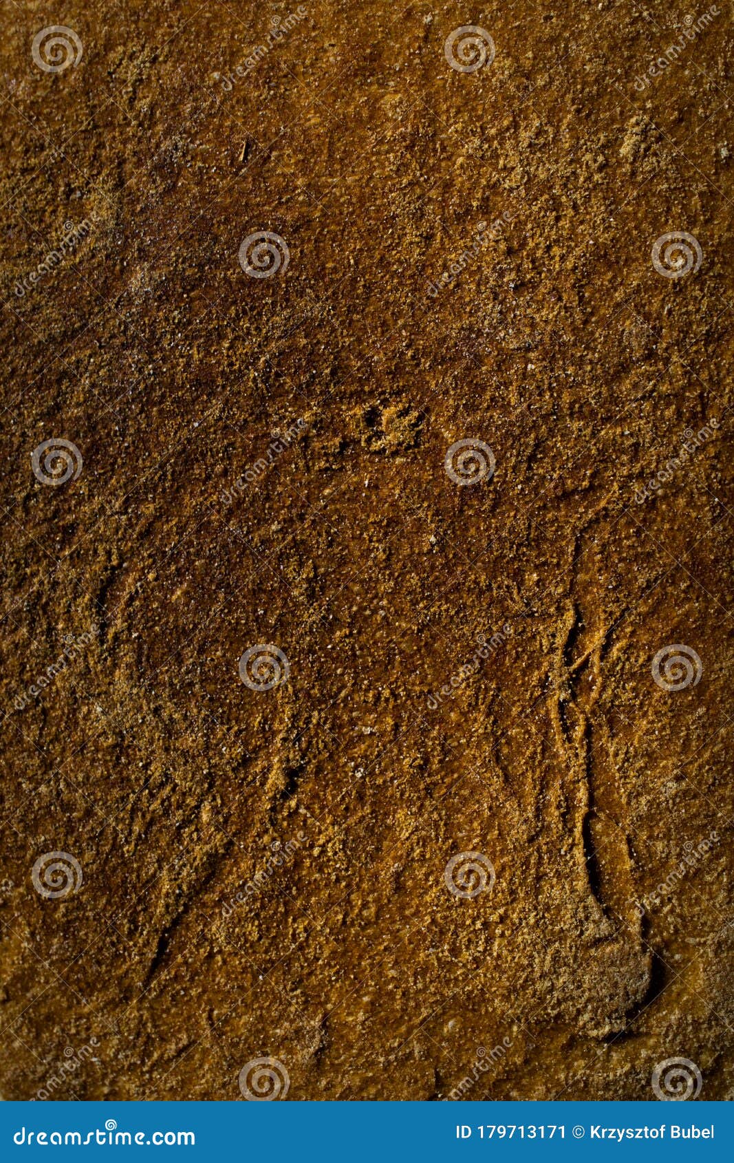 Brown Bread Crust with Visible Details. Texture or Background Stock ...