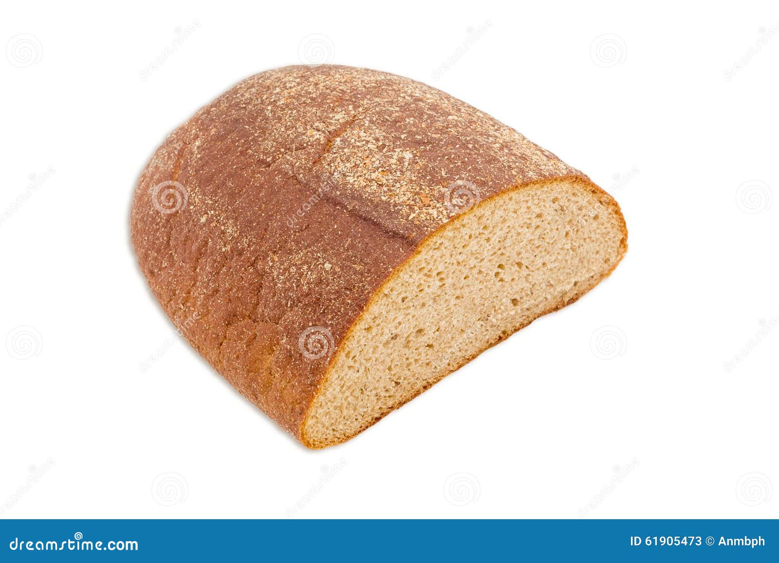 Brown Bread on a Light Background Stock Image - Image of kitchen ...