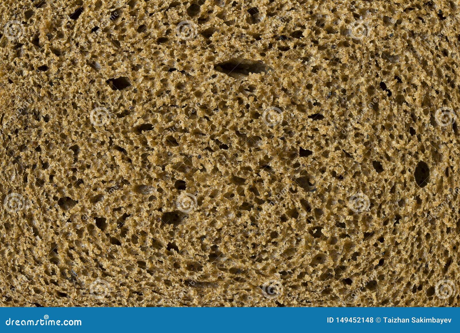 Brown Bread Slice Background Texture Stock Photo - Image of group ...