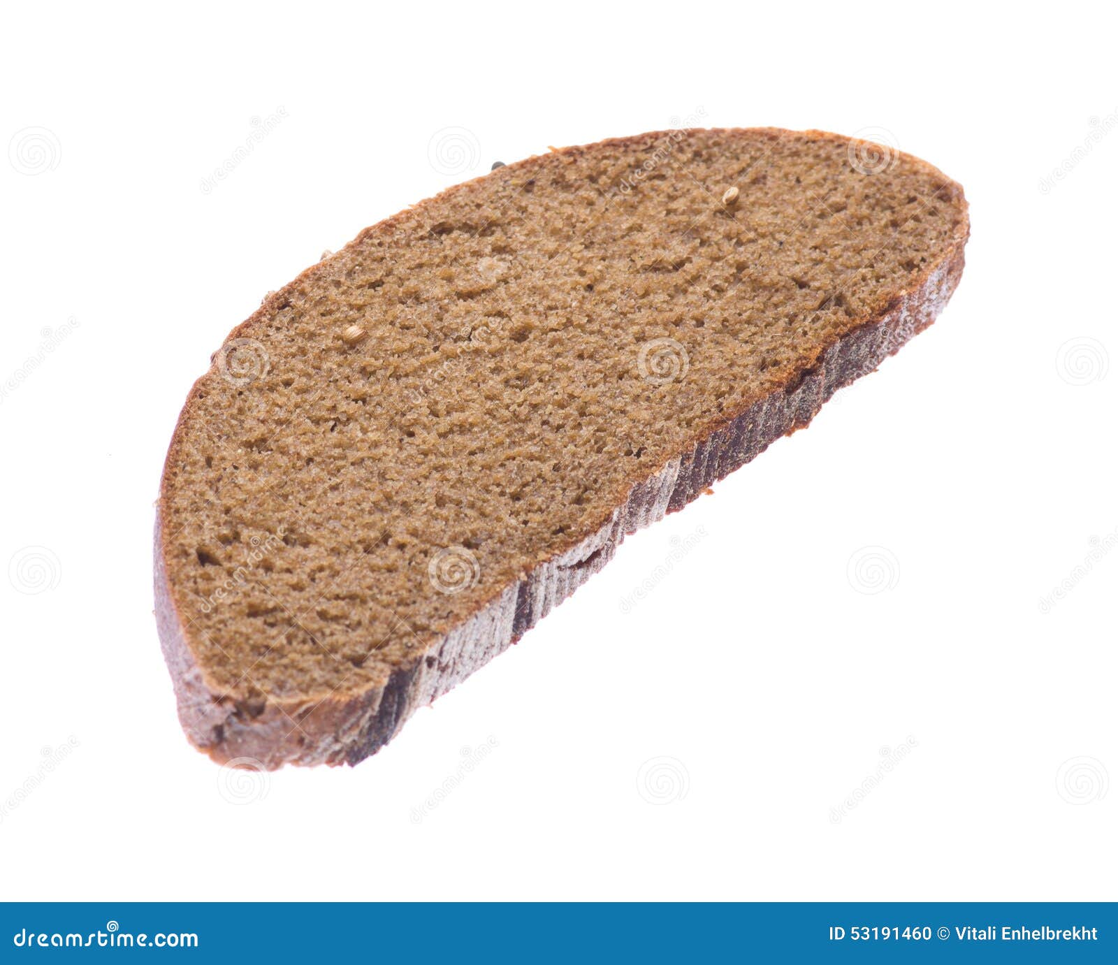 Brown bread slice stock photo. Image of delicious, isolated - 53191460
