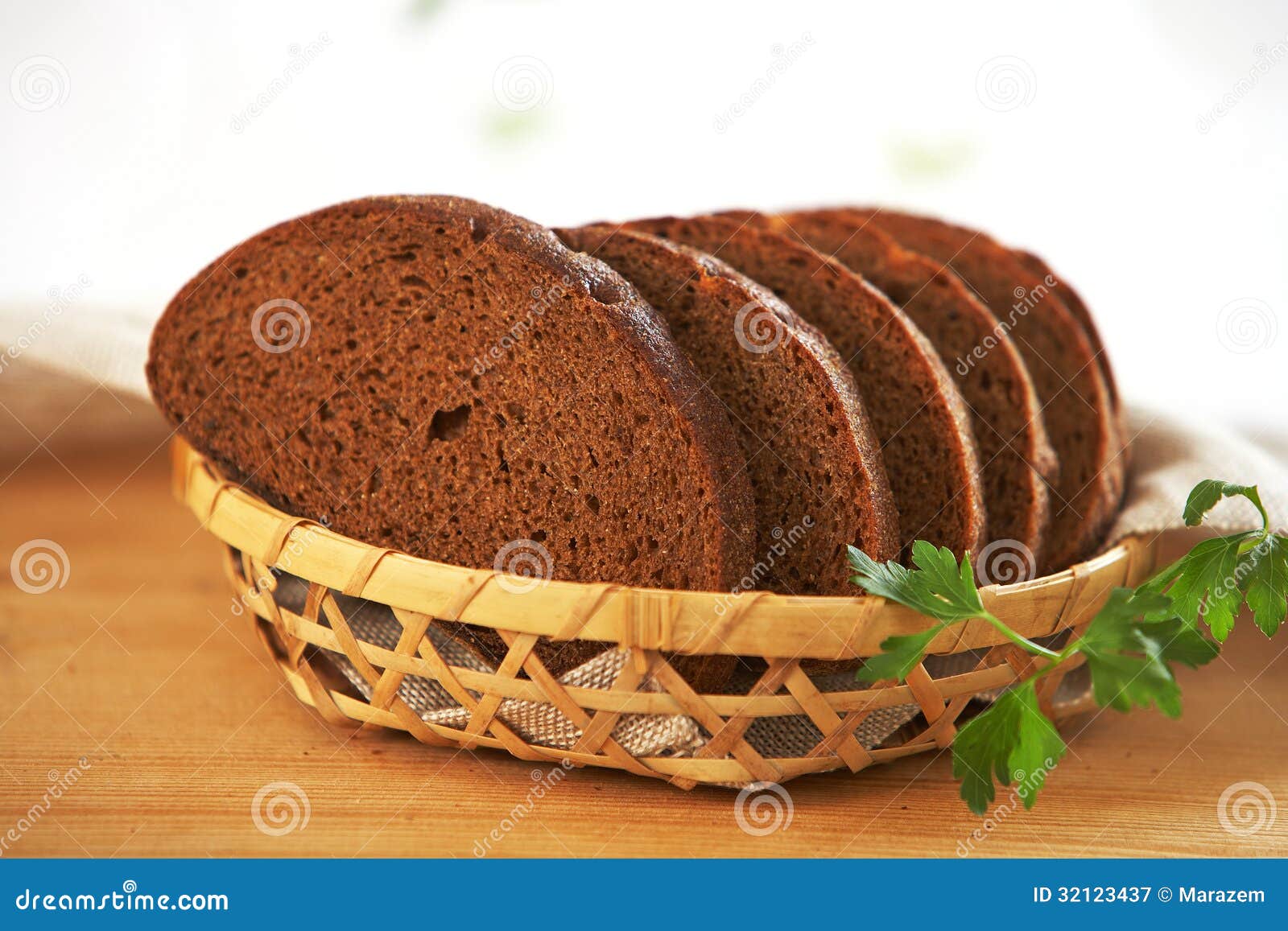 Brown bread slices stock image. Image of oven, texture - 32123437