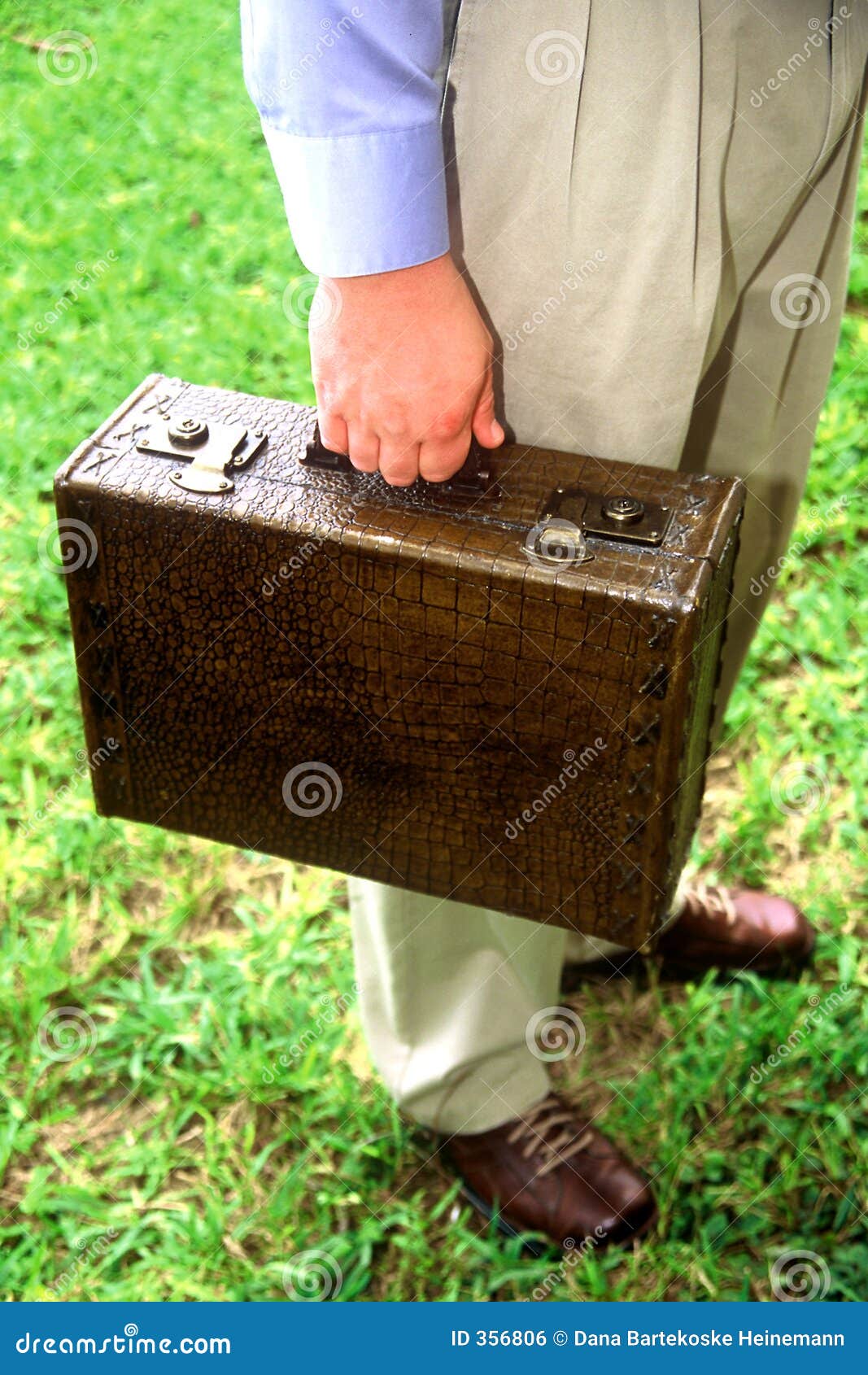 Brown Breifcase stock photo. Image of retro, moving, briefcase - 356806