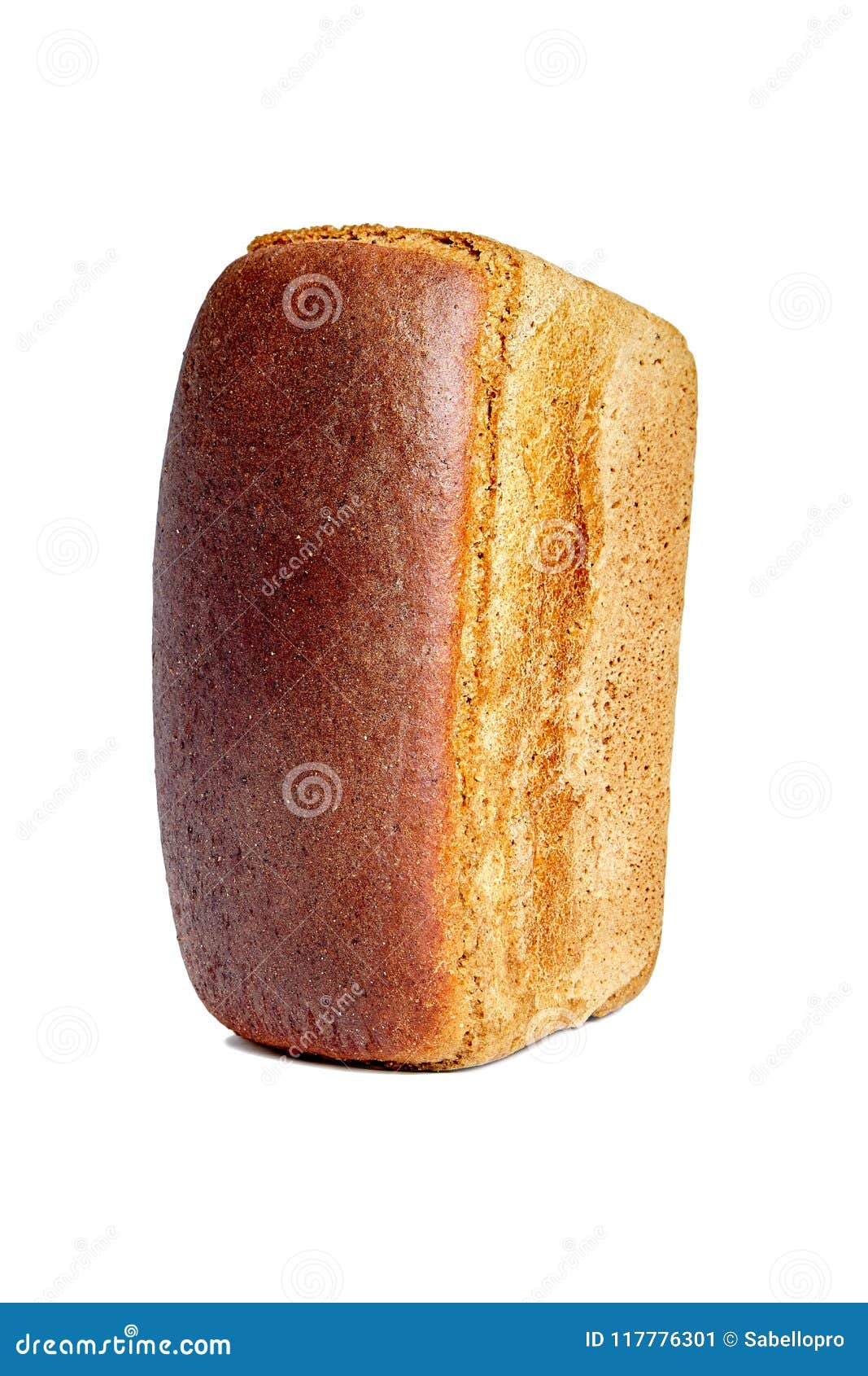 Brown Brewed Bread in the Form of Brick Stock Image - Image of crust ...