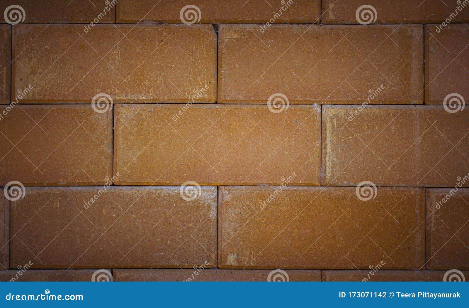 Brown Brick Blocks are Stacked into a Wall Stock Photo - Image of house ...