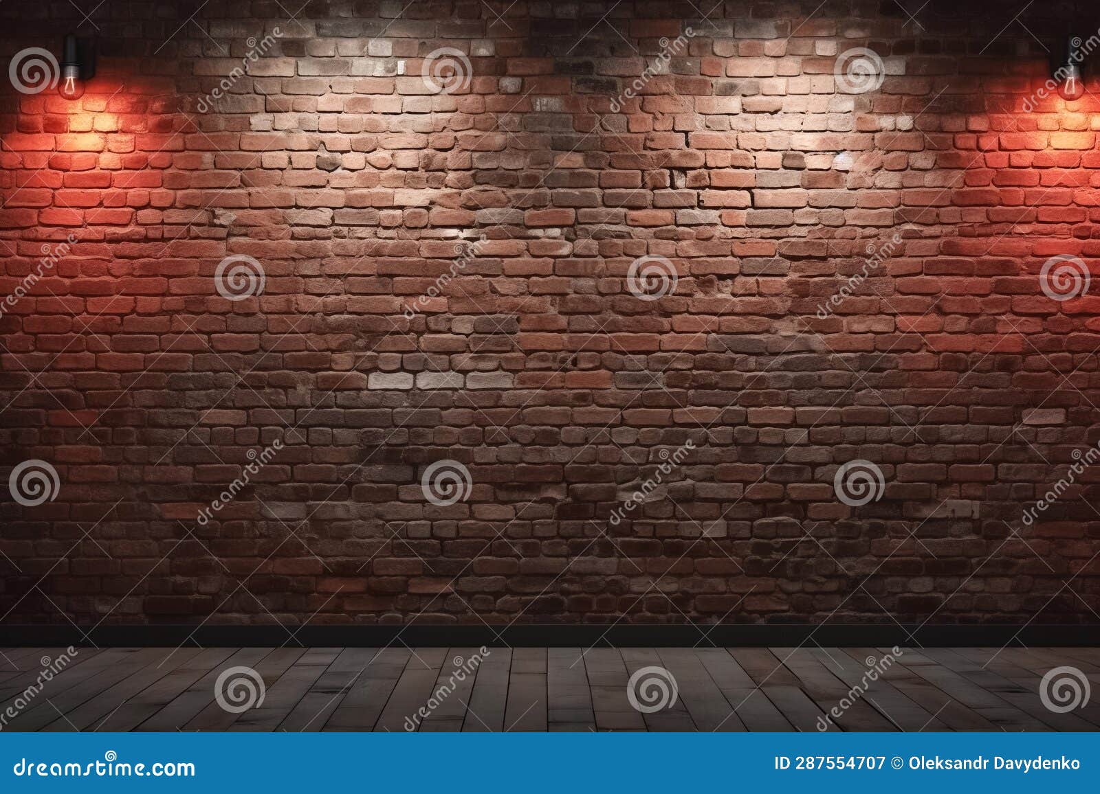 Brown Brick Wall Background, Photostudio Backstage. Generative AI Stock ...