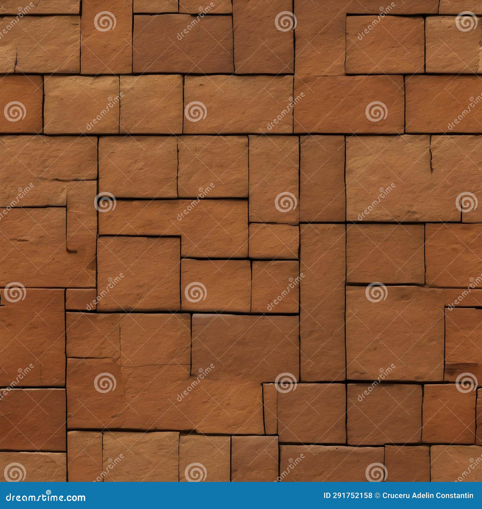 Brown Brick Wall with Textured Tile Pattern Stock Photo - Image of ...