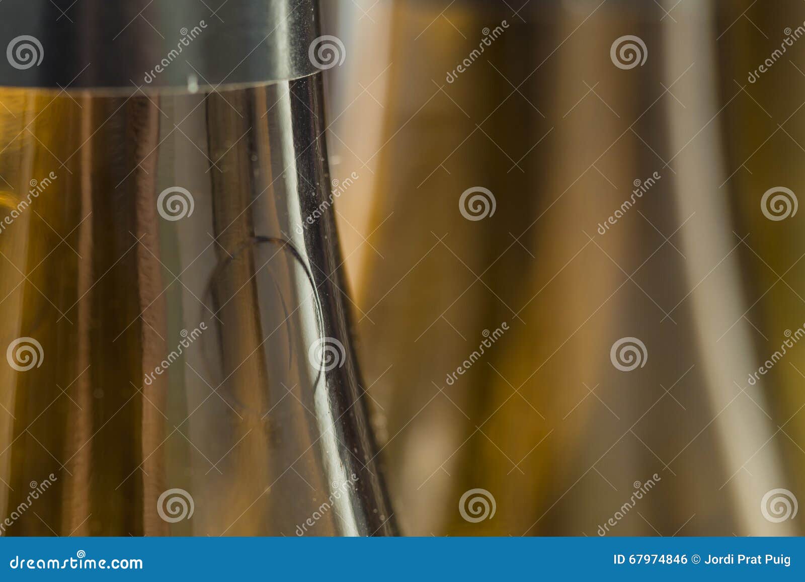 Brown Bright Glass Bottles Close Up Stock Photo - Image of empty, close ...