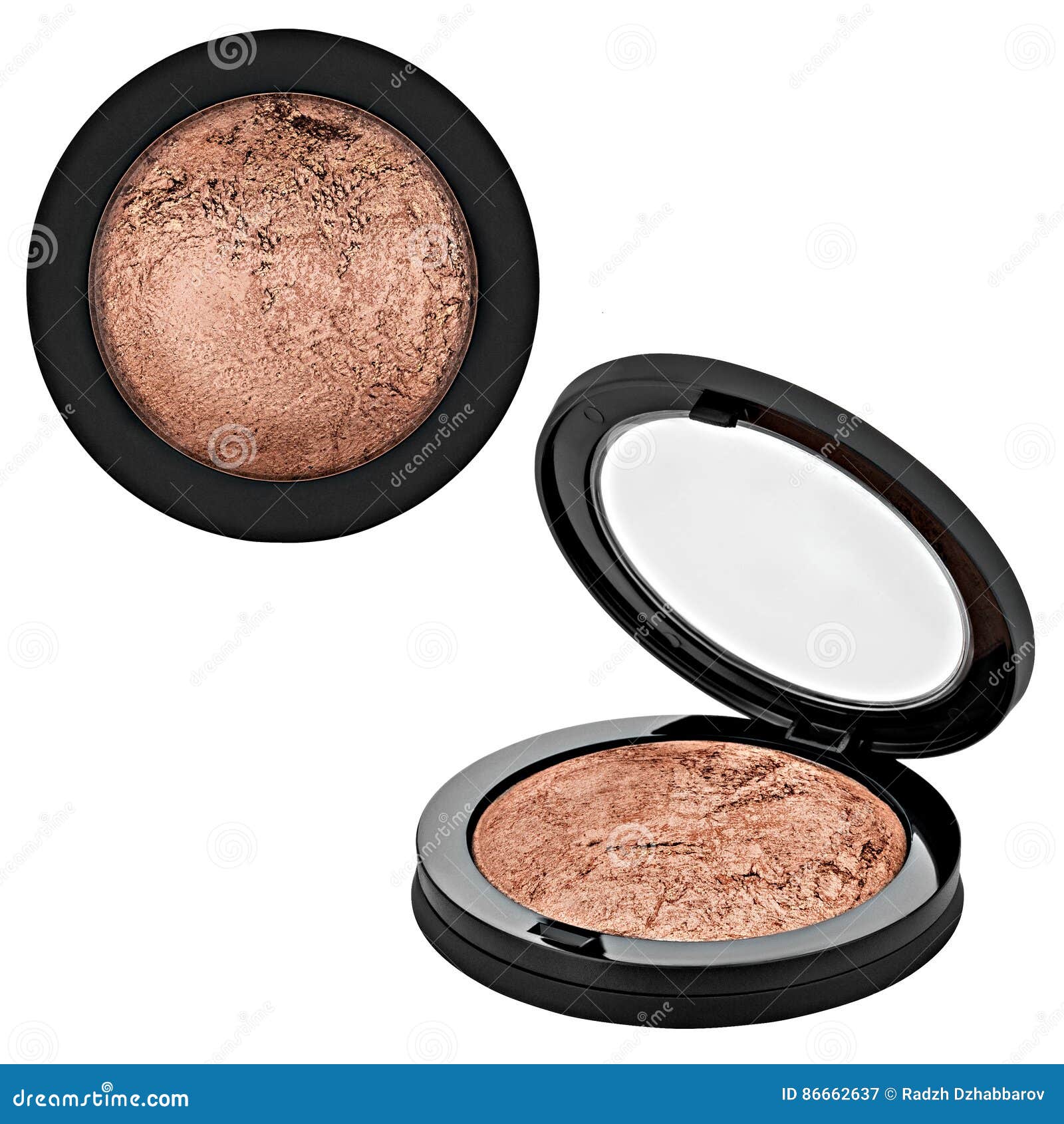 Brown bronzer, powder stock image. Image of artist, cream - 86662637