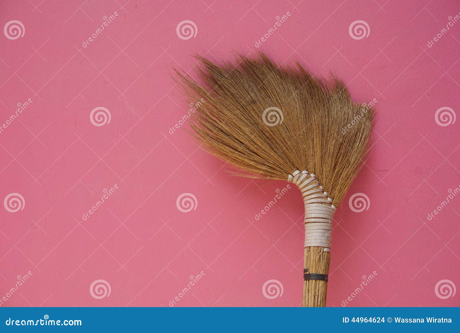 Brown broom stock photo. Image of wall, clean, housekeeping - 44964624