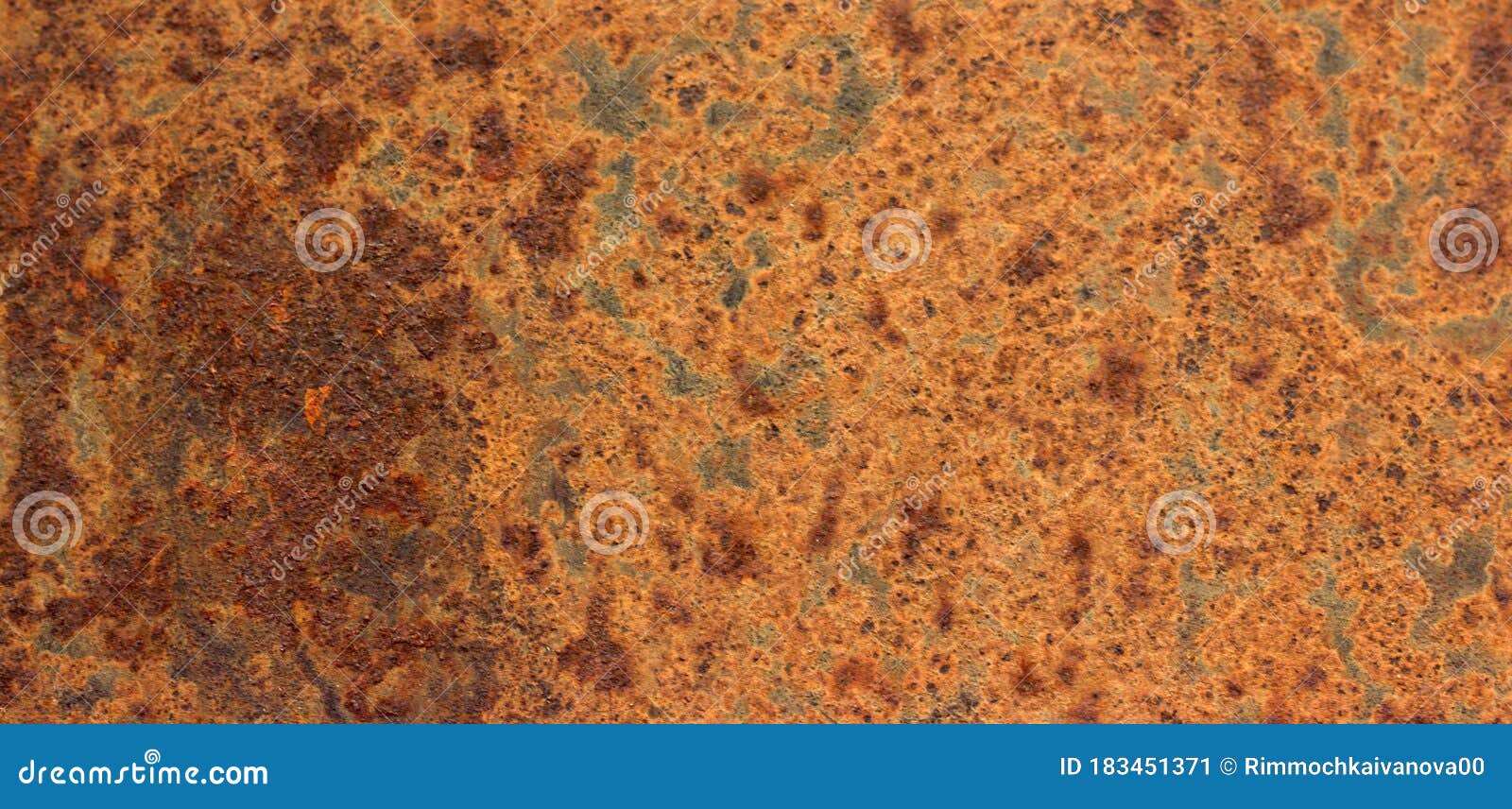 Brown Bubbling Rust on an Iron Sheet. the Effects of Metal Corrosion ...