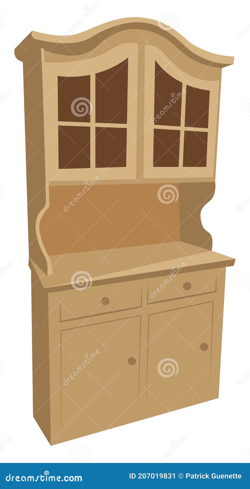 Brown Buffet, Illustration, Vector Stock Illustration - Illustration of ...