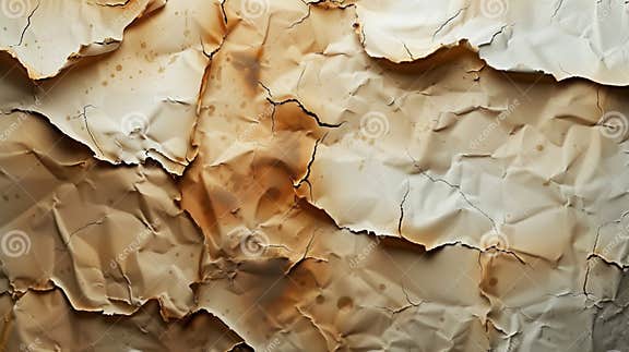 Brown Burnt Paper Damaged by Fire Stock Photo - Image of weathered ...
