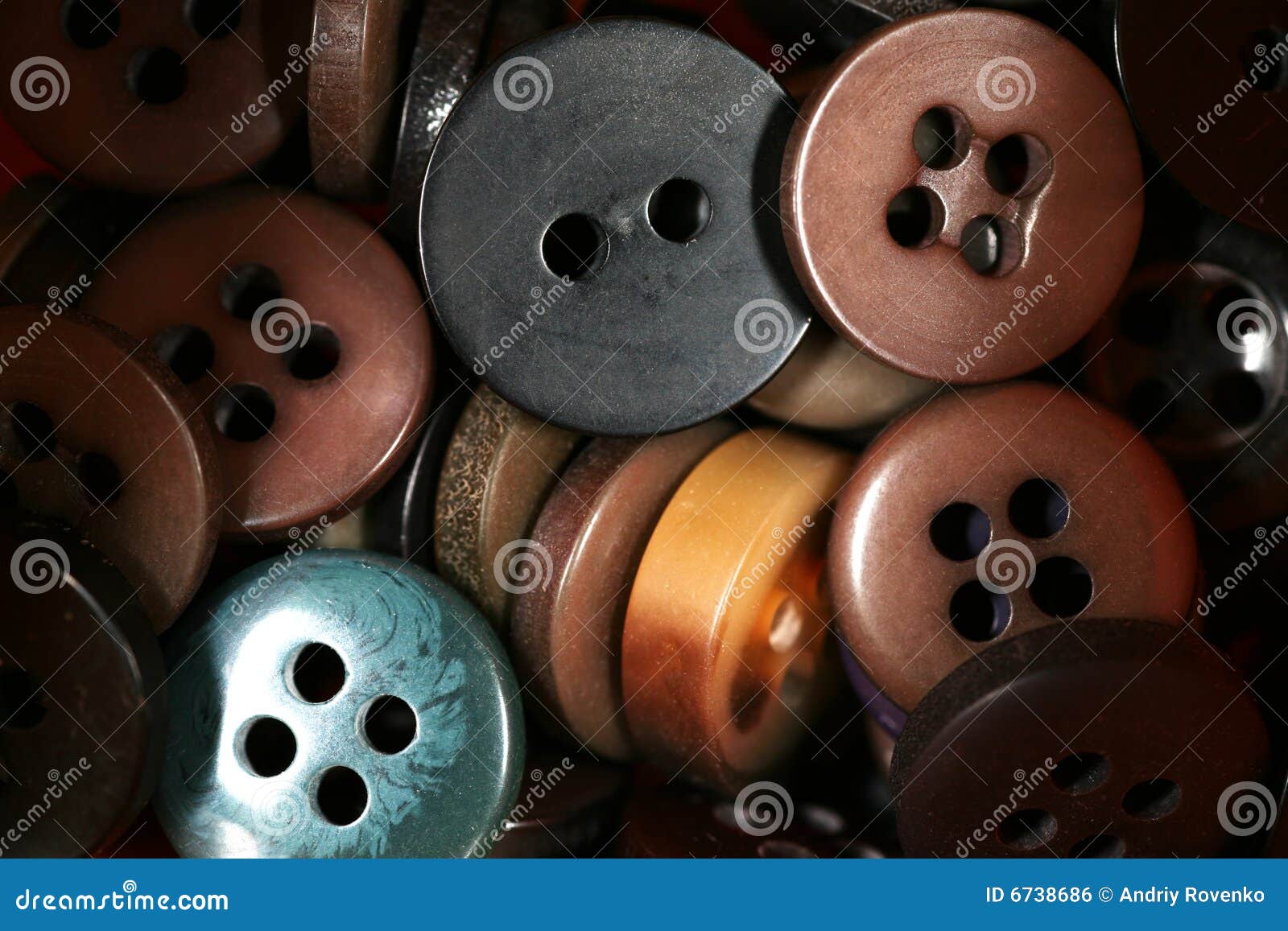 Brown buttons stock photo. Image of close, detail, blue - 6738686