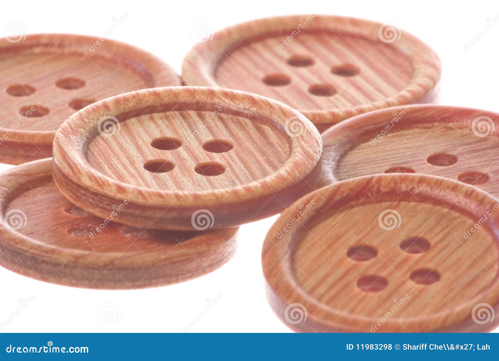 Brown Buttons Macro Isolated Stock Photo - Image of brown, isolated ...